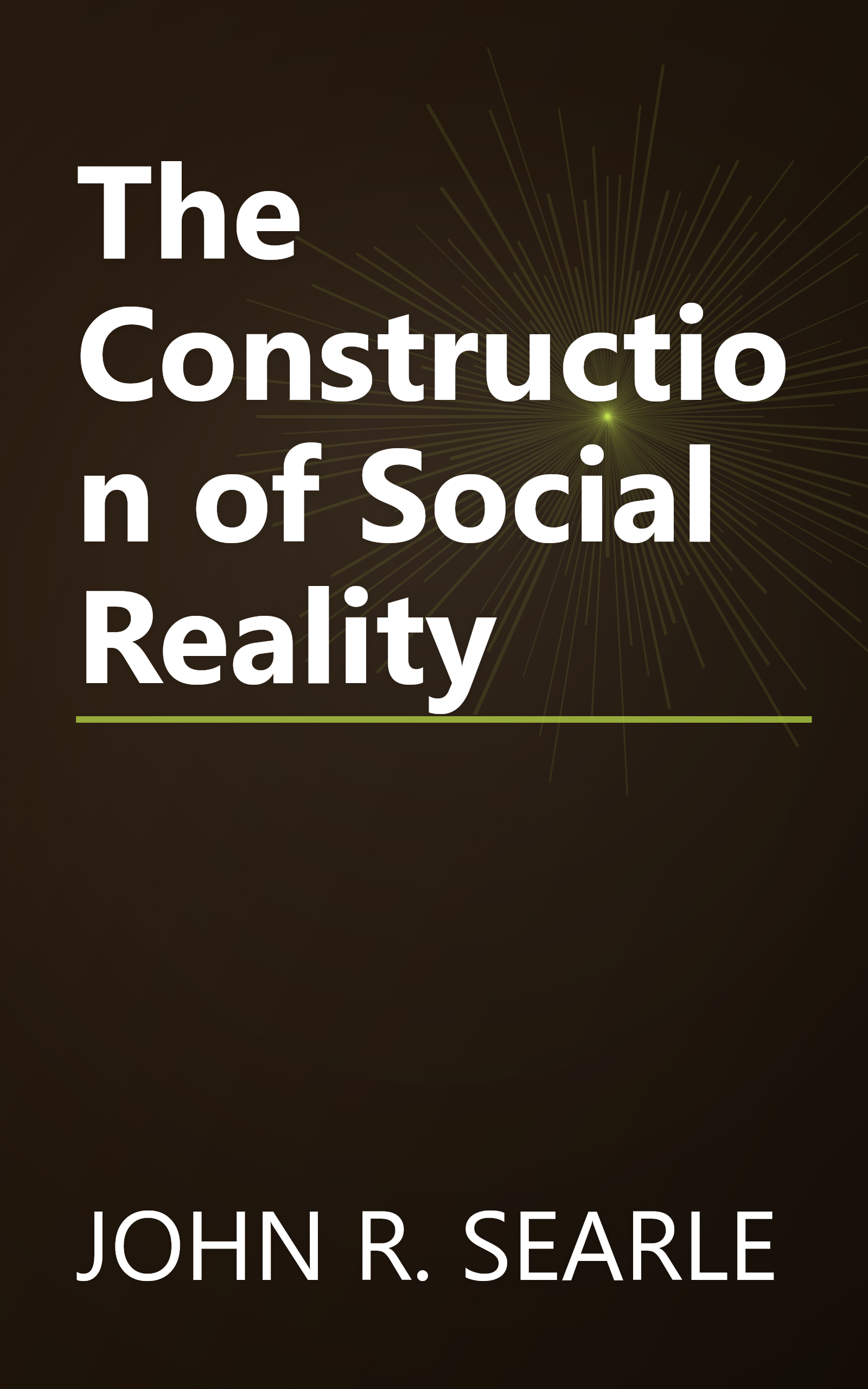 The Construction of Social Reality book cover