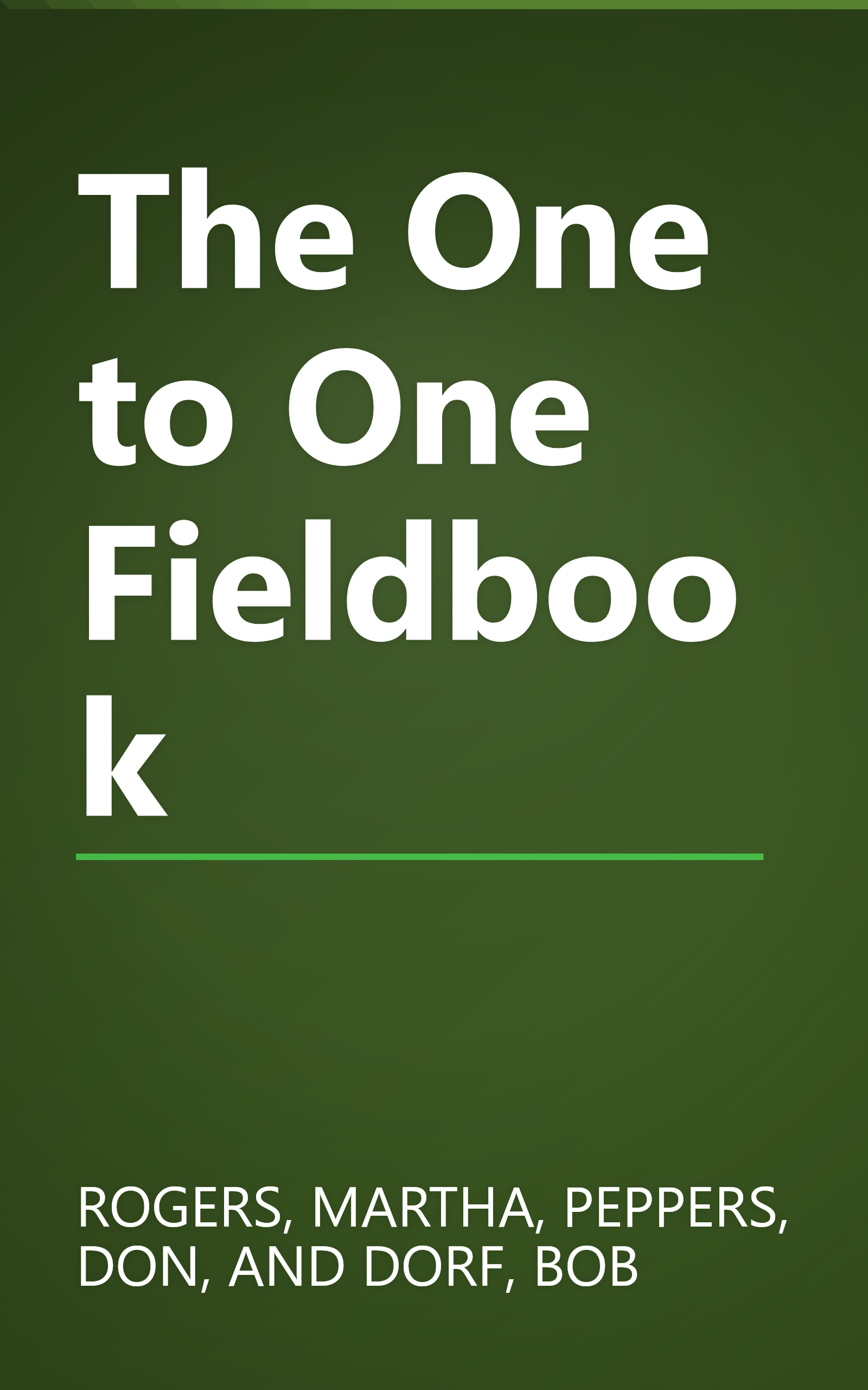 The One to One Fieldbook book cover