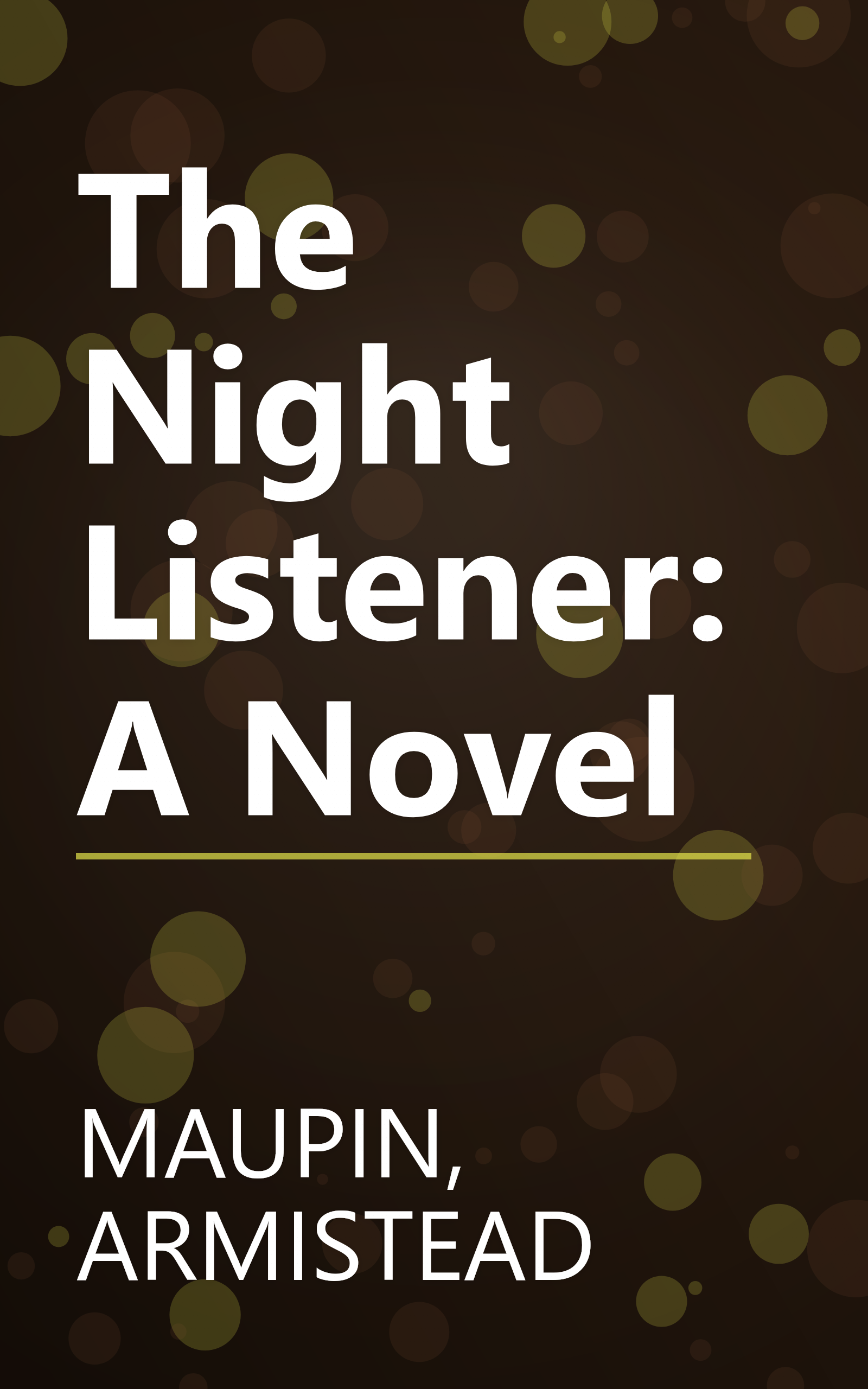 The Night Listener: A Novel book cover