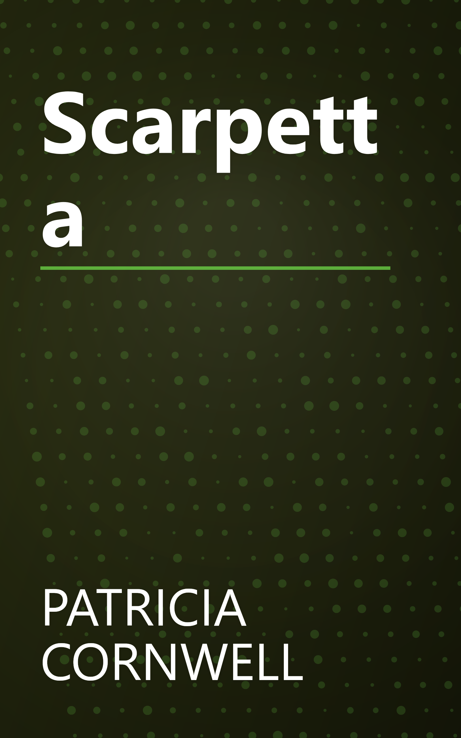 Scarpetta book cover