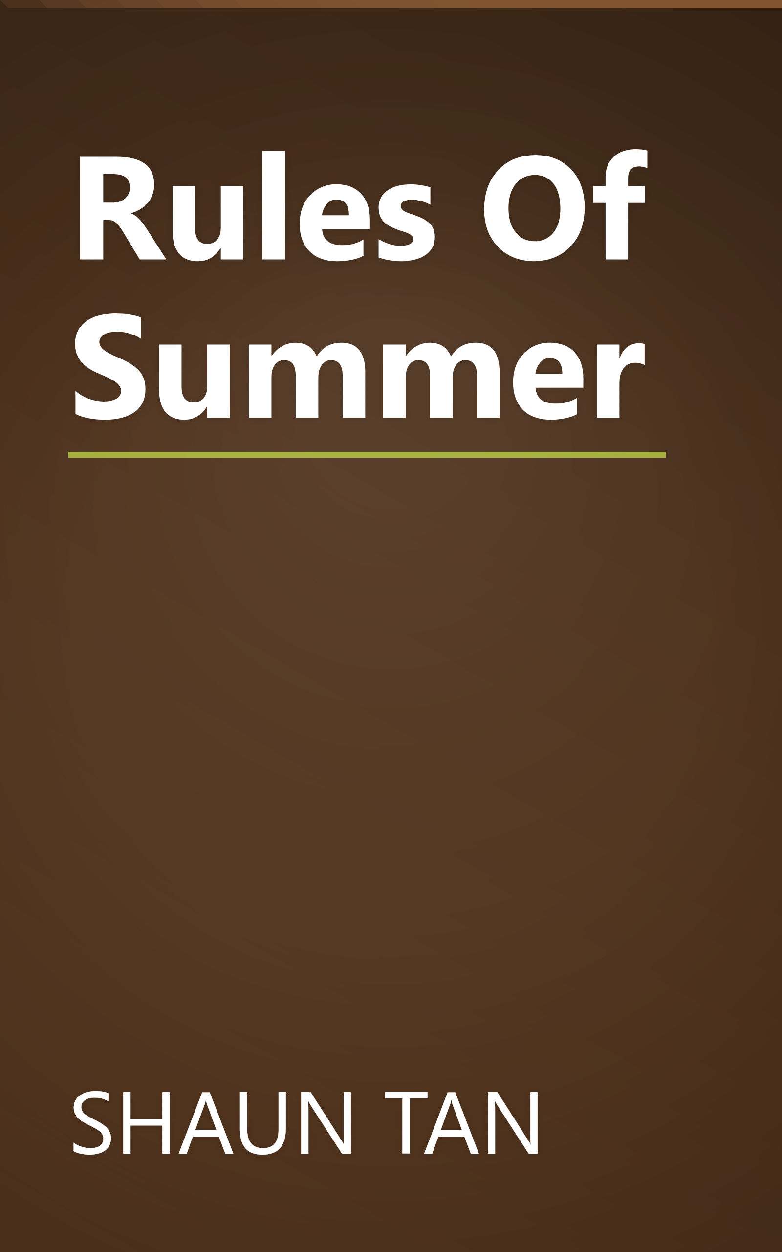 Rules Of Summer book cover