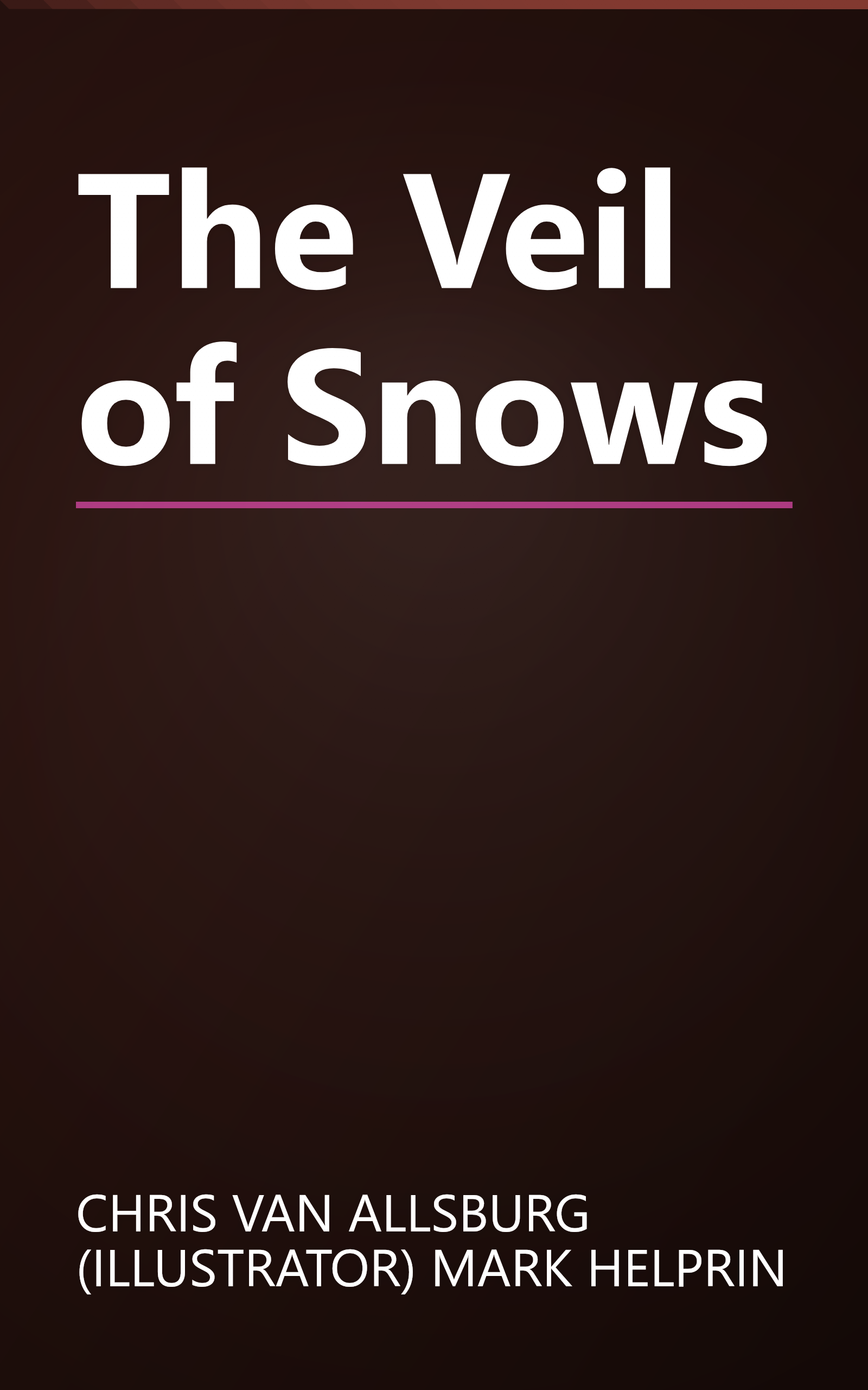 The Veil of Snows book cover