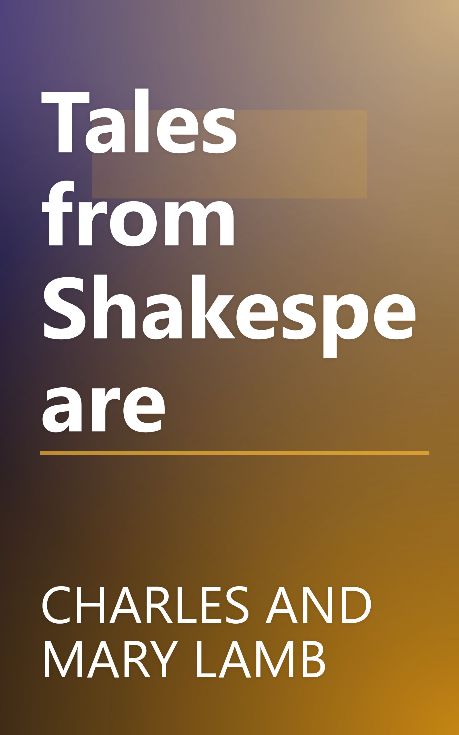 Tales from Shakespeare book cover