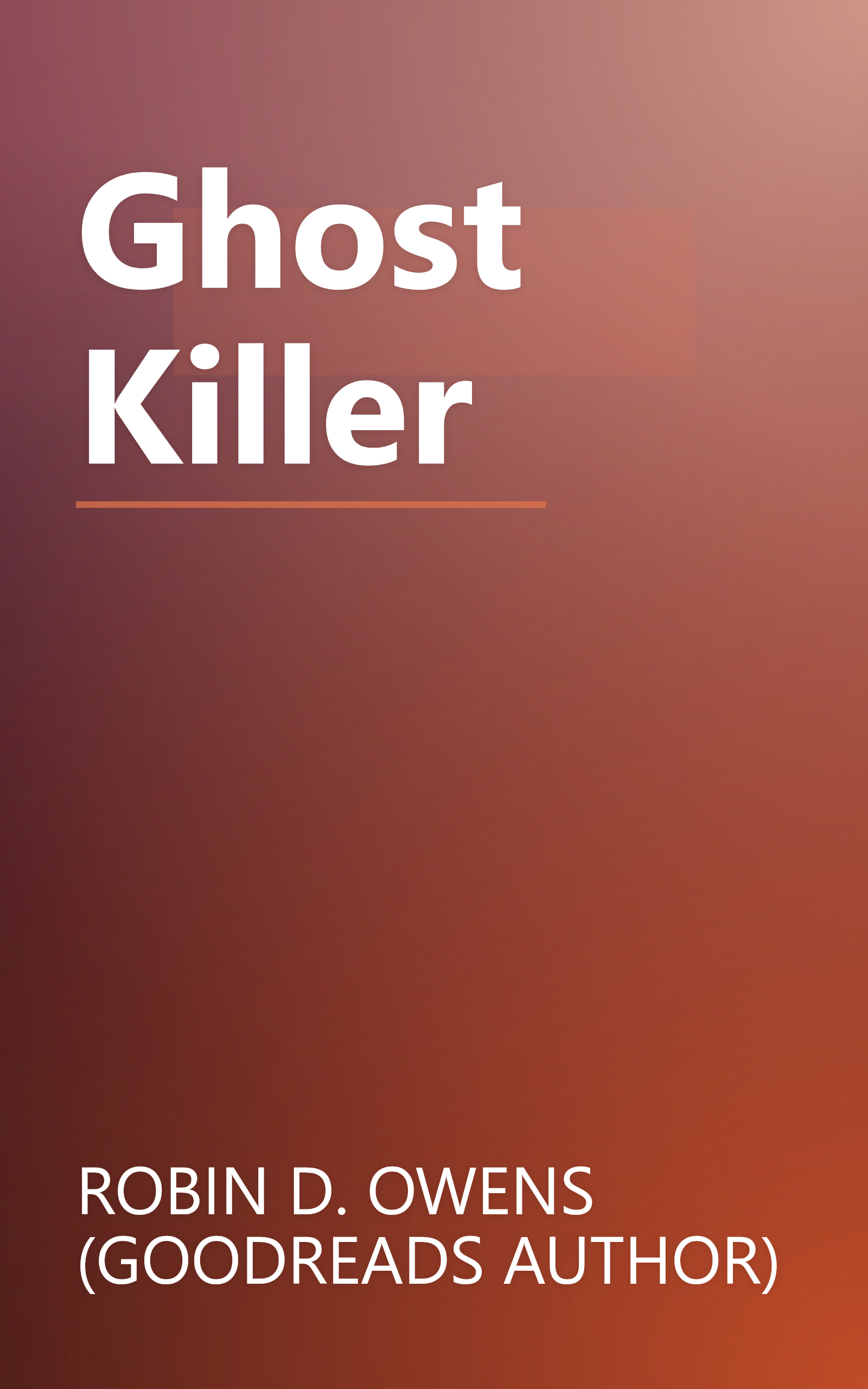 Ghost Killer book cover
