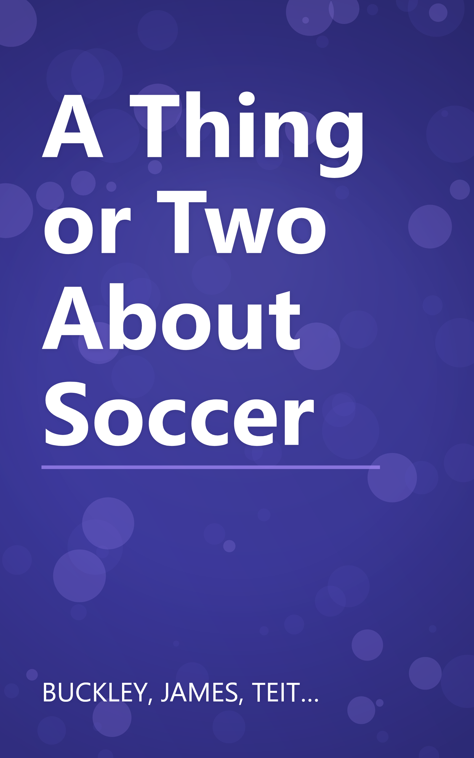 A Thing or Two About Soccer book cover