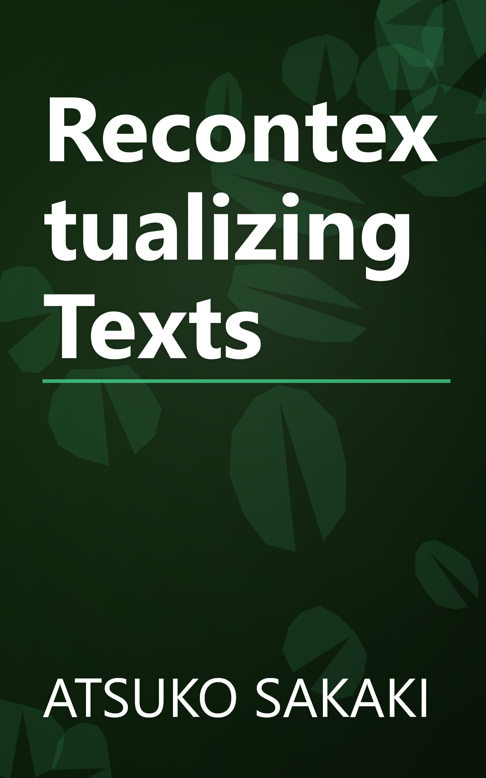 Recontextualizing Texts book cover