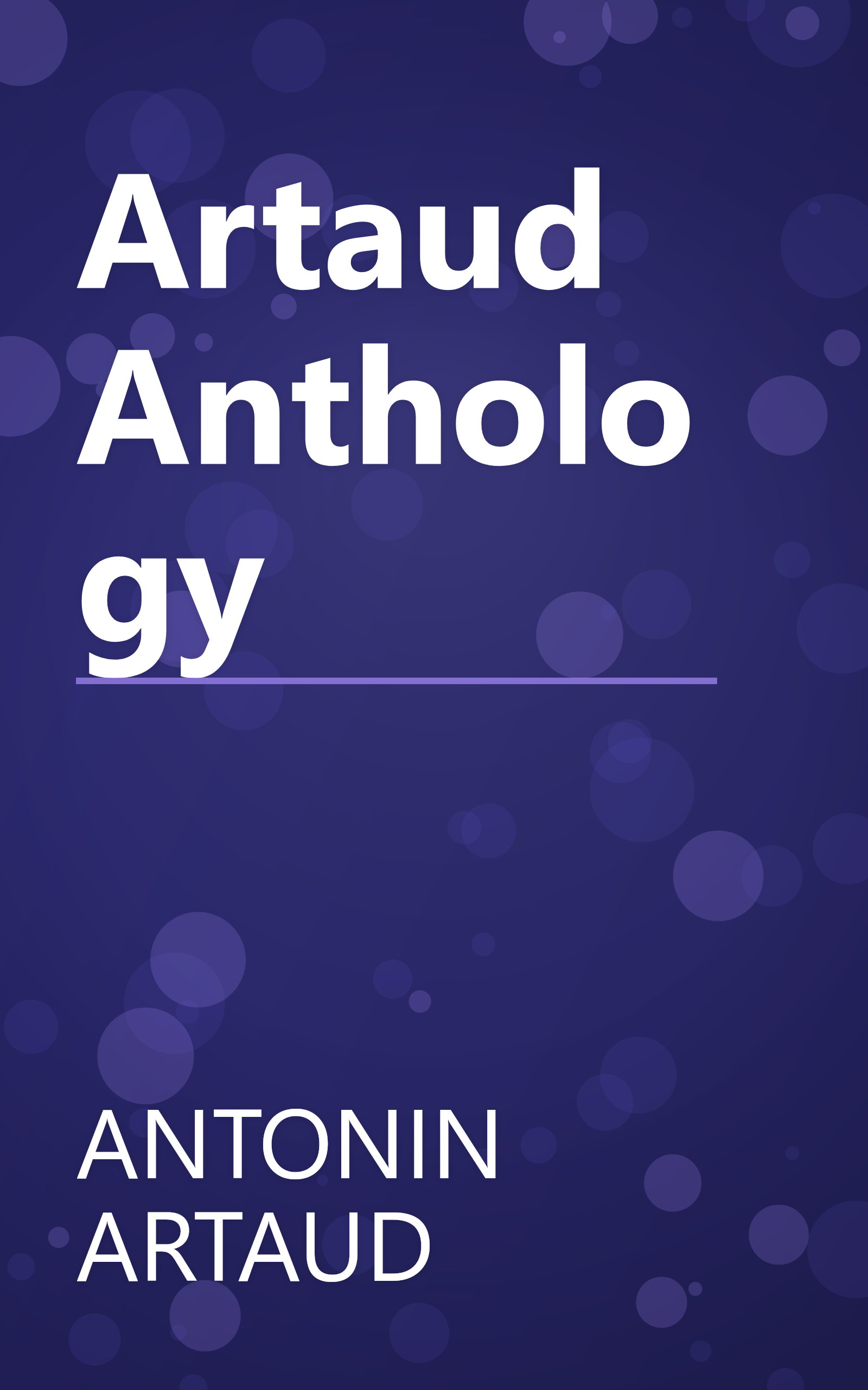 Artaud Anthology book cover