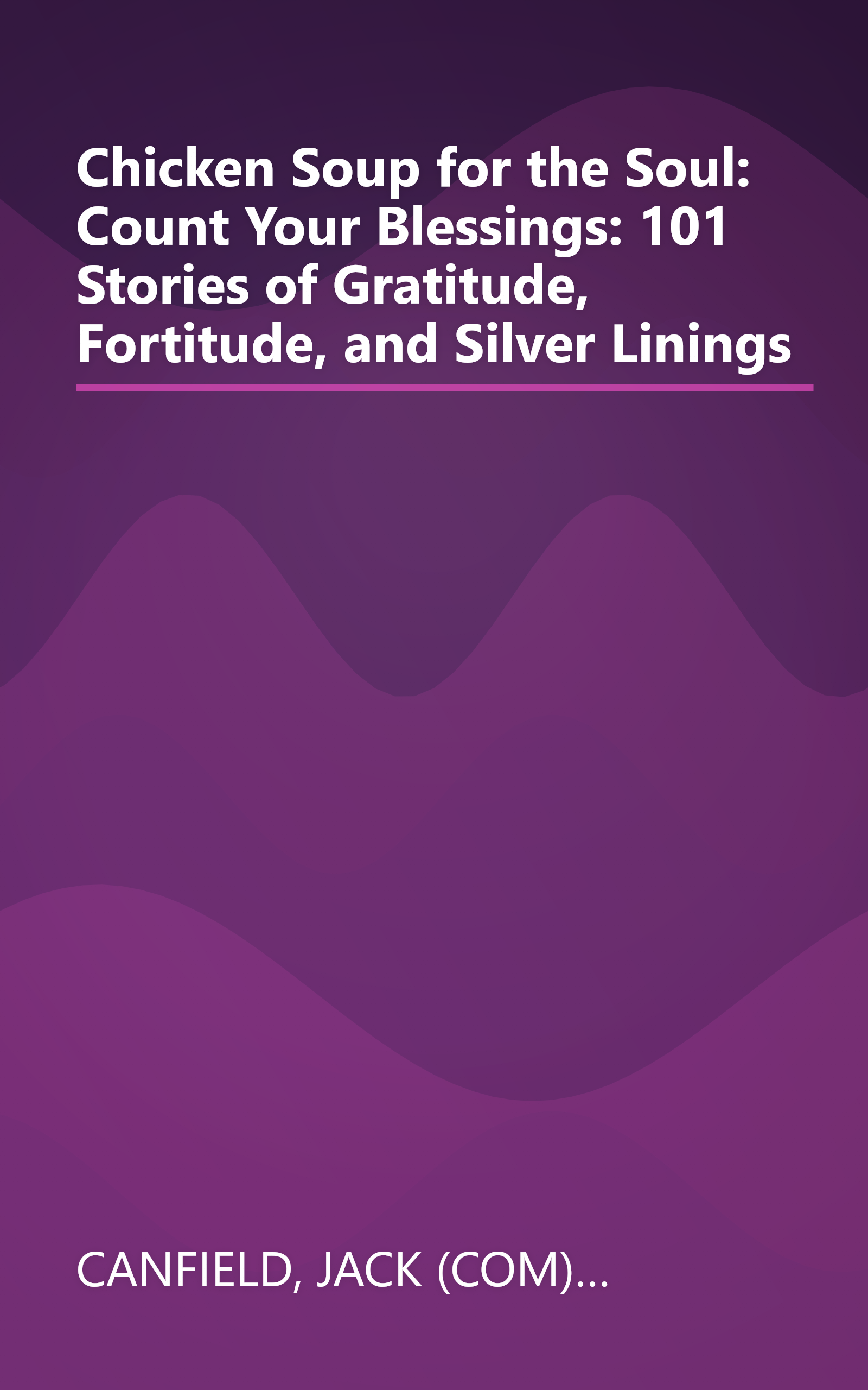 Chicken Soup for the Soul: Count Your Blessings: 101 Stories of Gratitude, Fortitude, and Silver Linings book cover