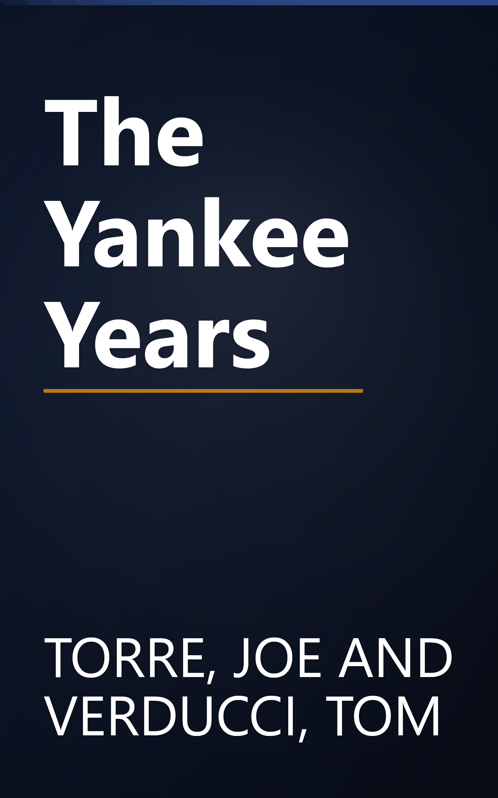 The Yankee Years book cover
