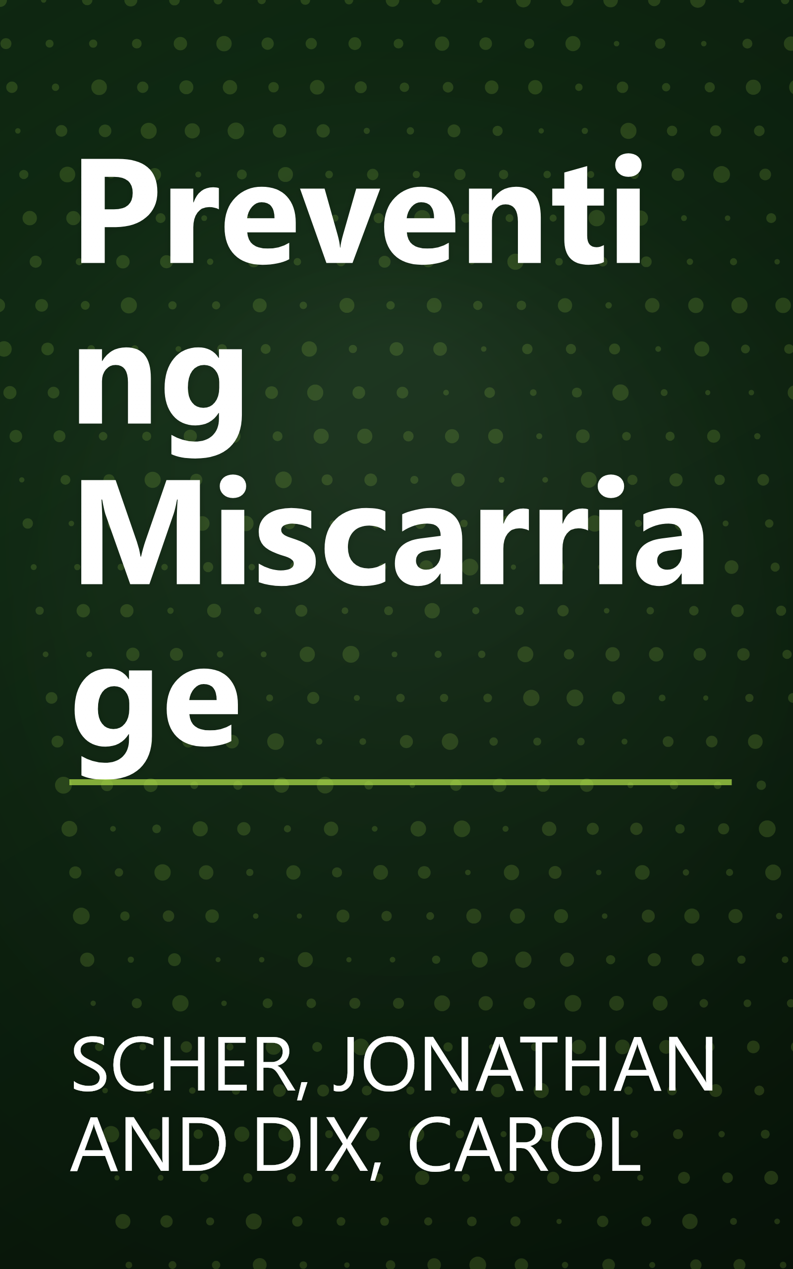 Preventing Miscarriage book cover