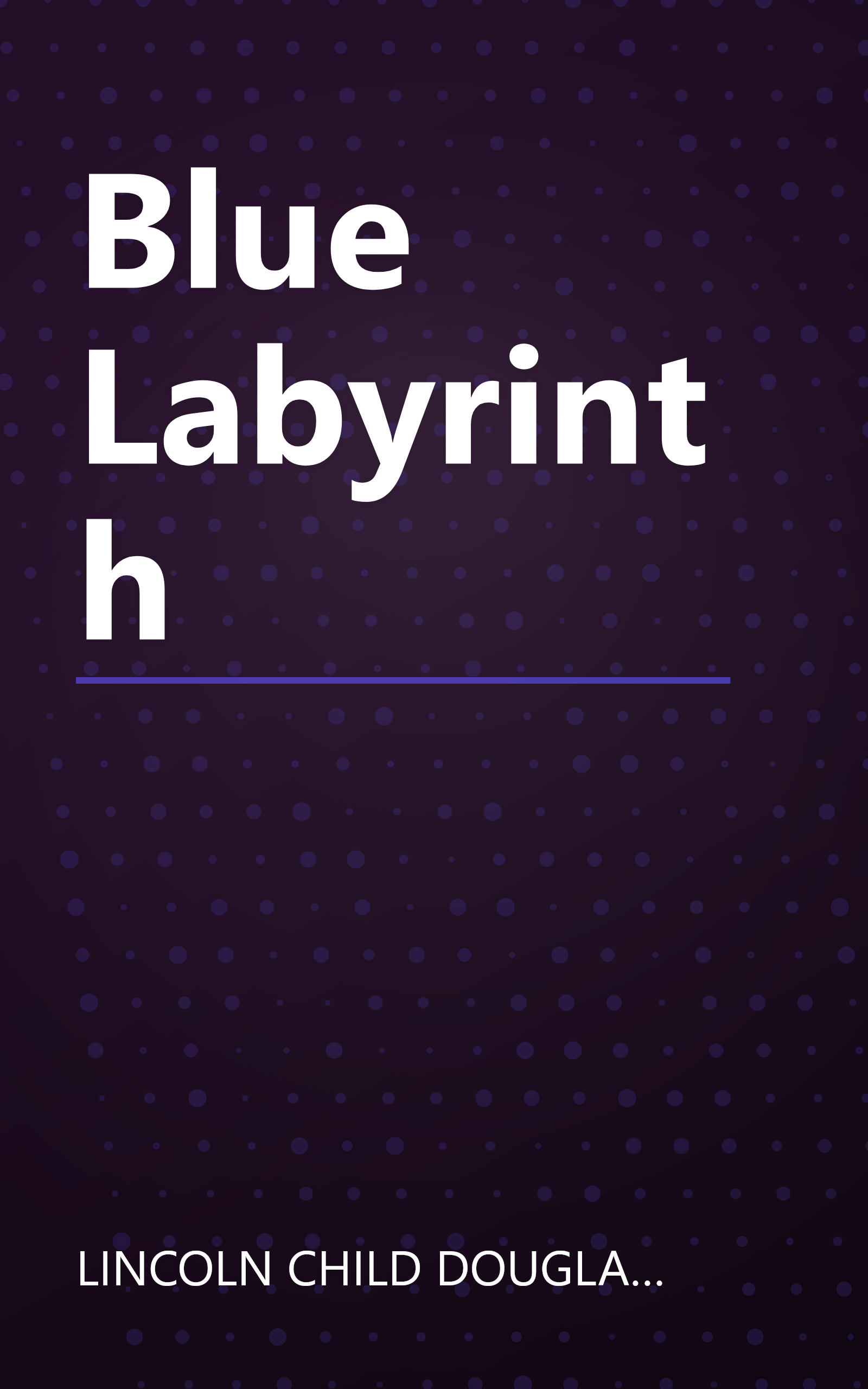 Blue Labyrinth book cover
