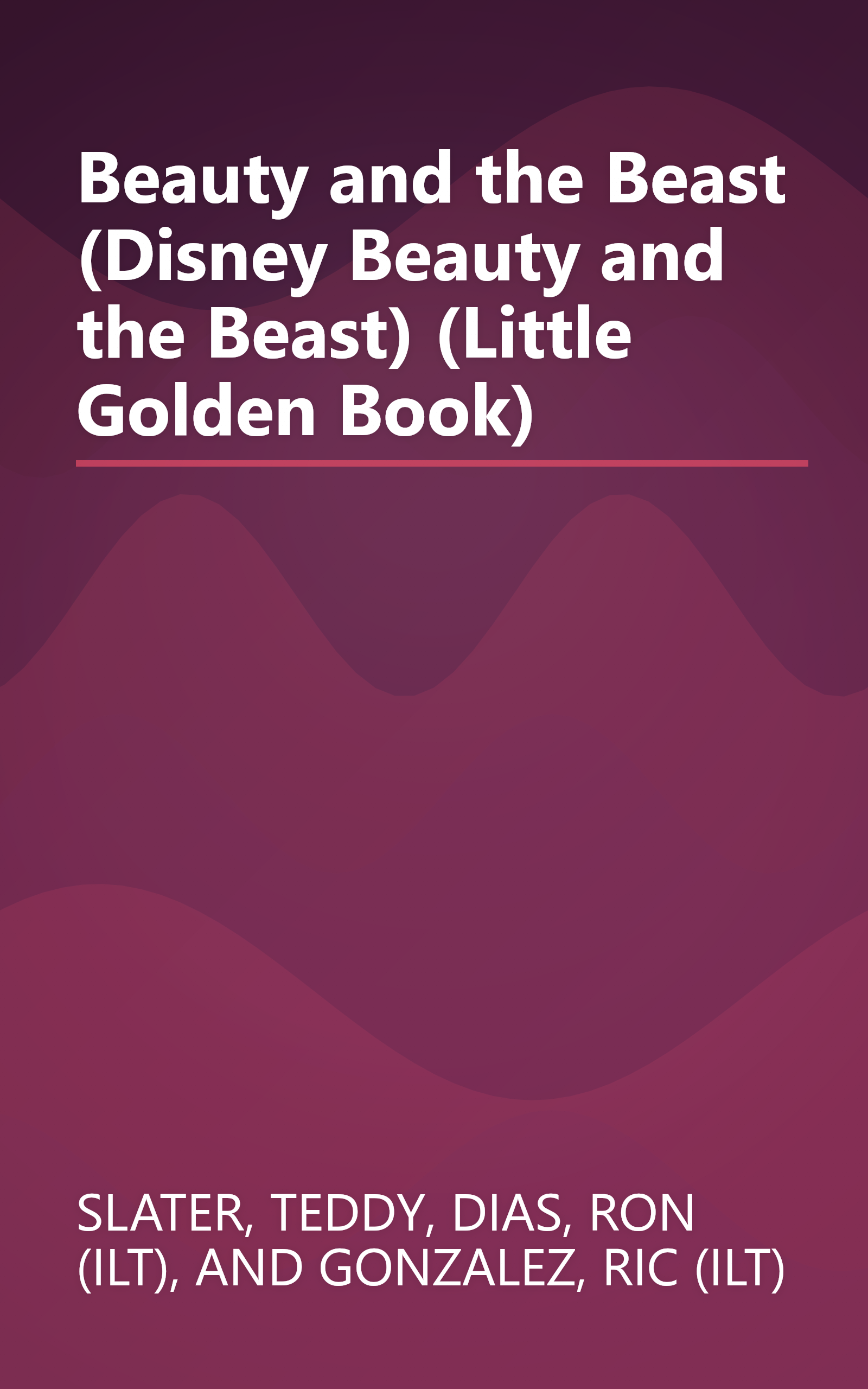 Beauty and the Beast (Disney Beauty and the Beast) (Little Golden Book) book cover