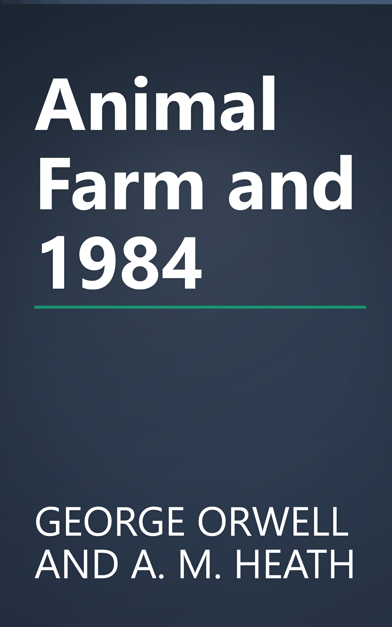 Animal Farm and 1984 book cover
