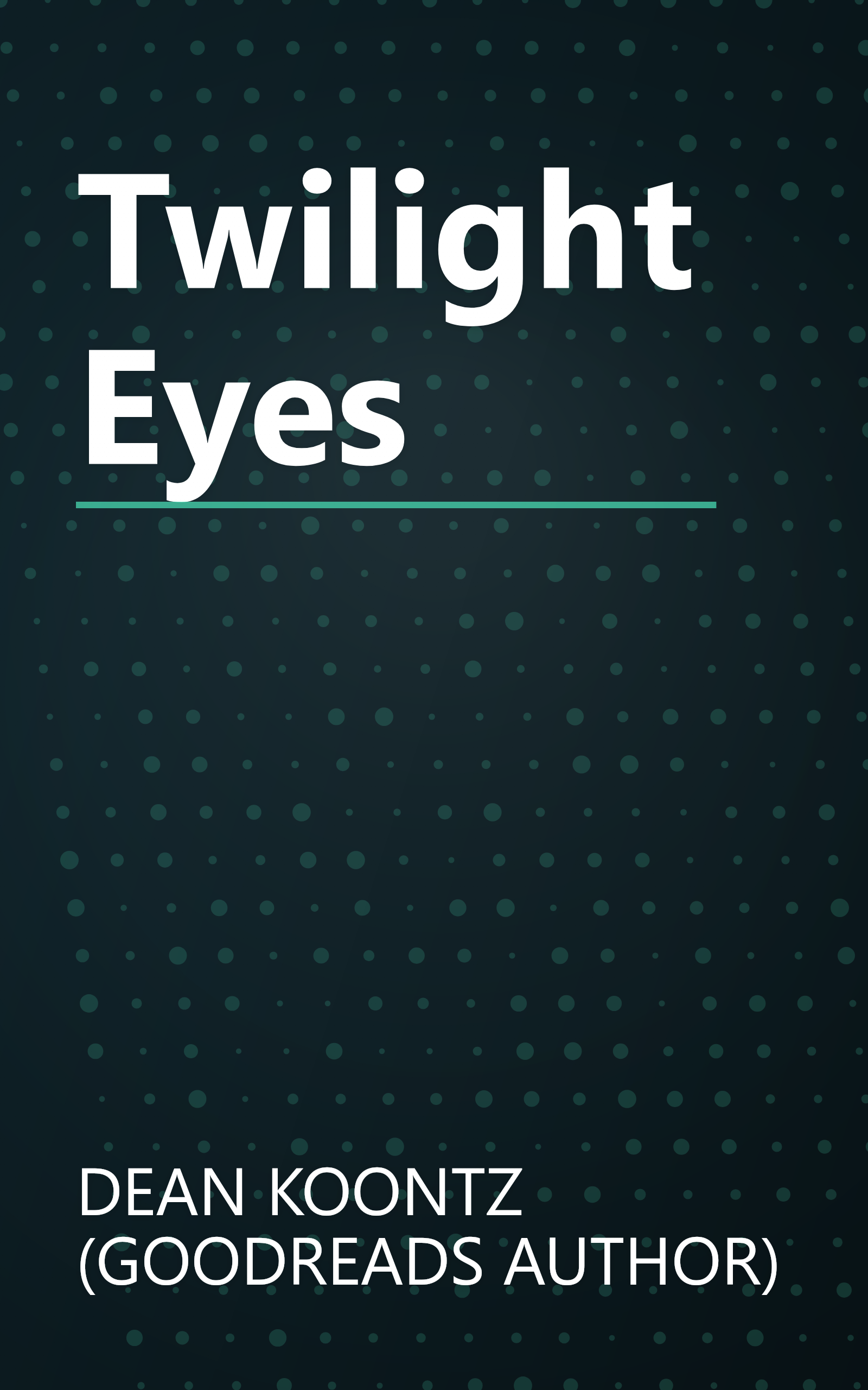 Twilight Eyes book cover