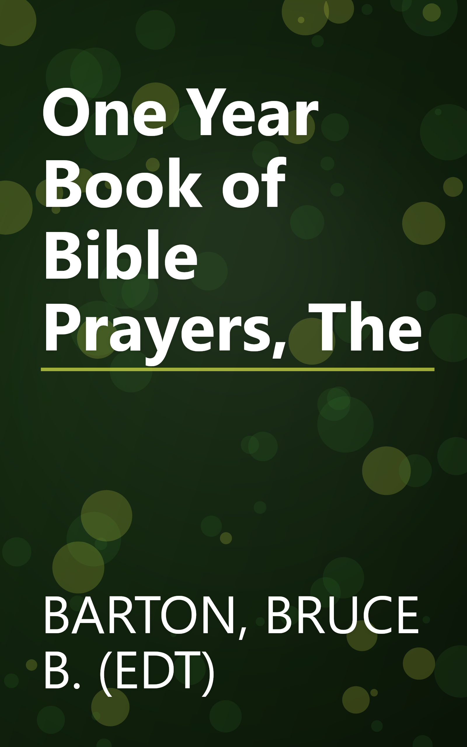 One Year Book of Bible Prayers, The book cover
