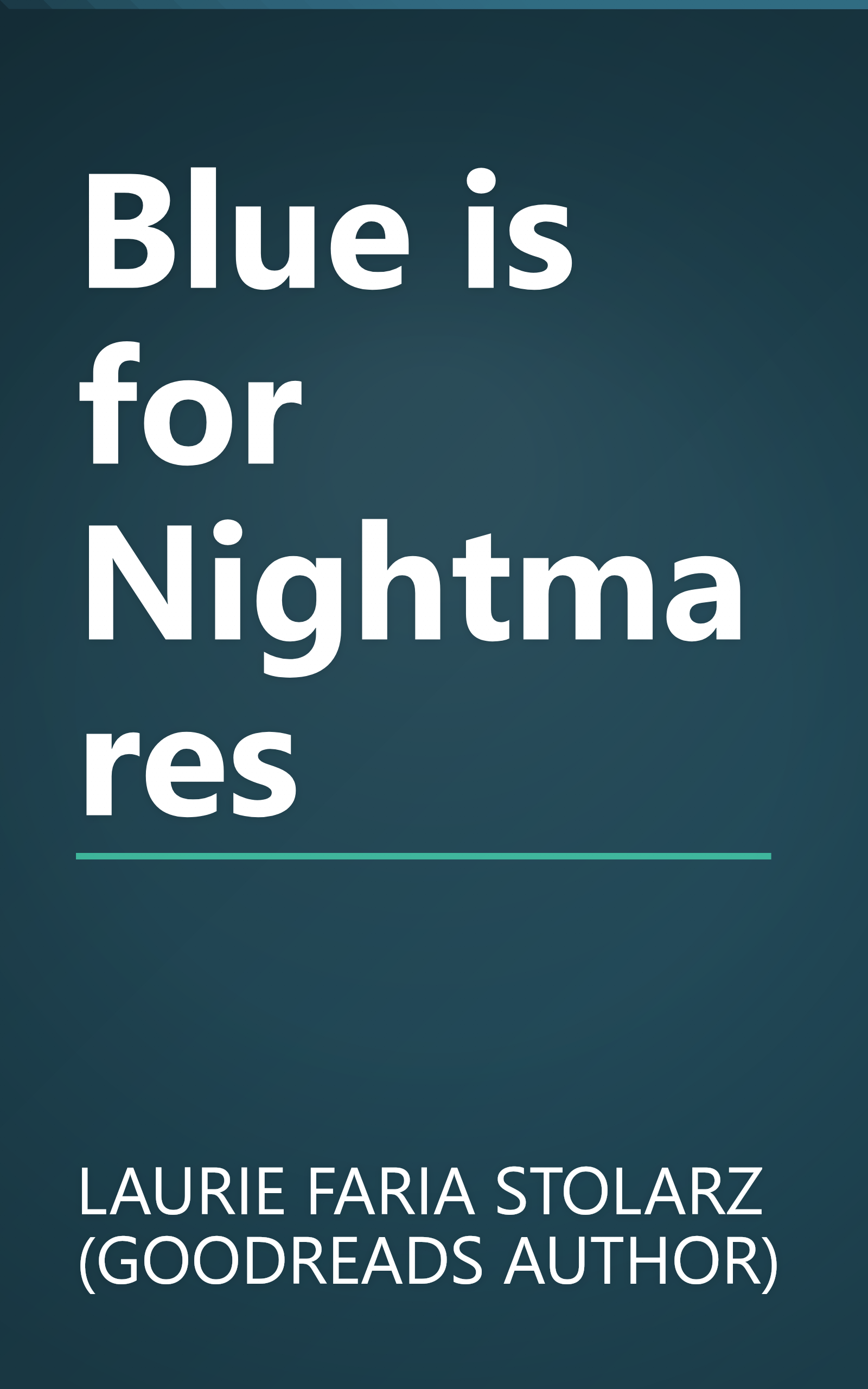 Blue is for Nightmares book cover