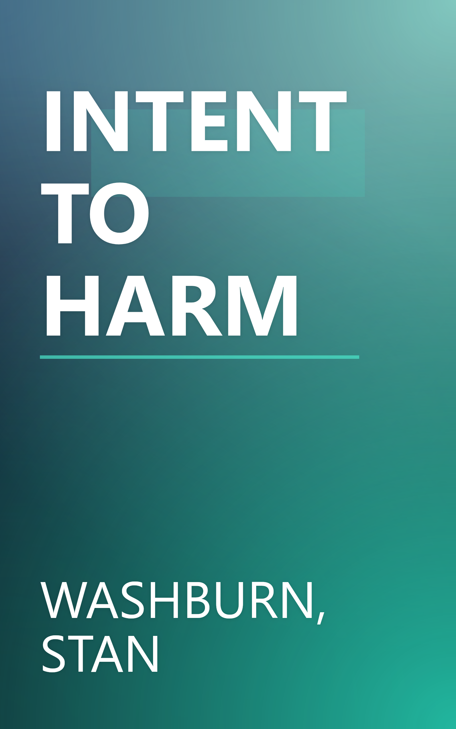 INTENT TO HARM book cover