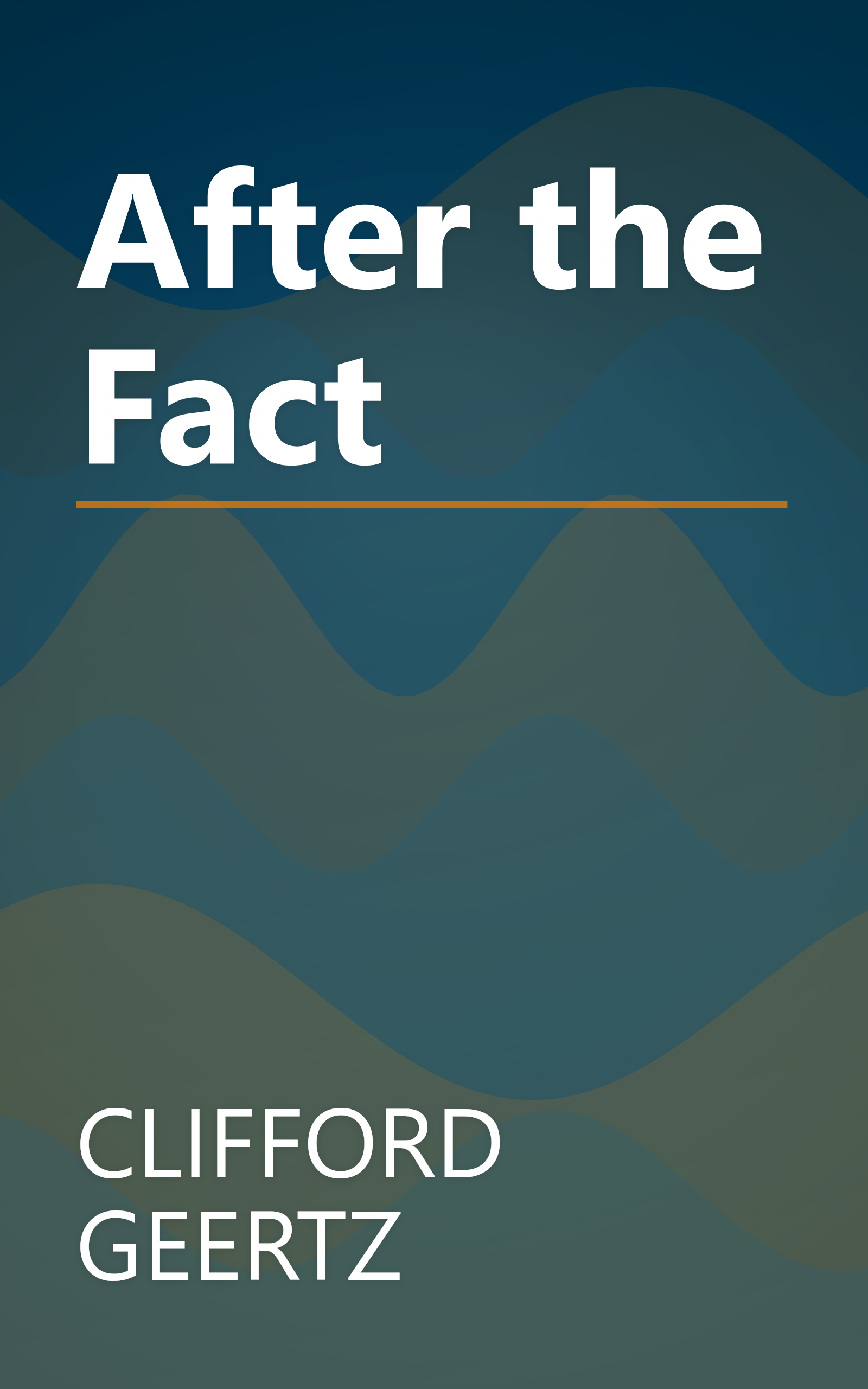 After the Fact book cover