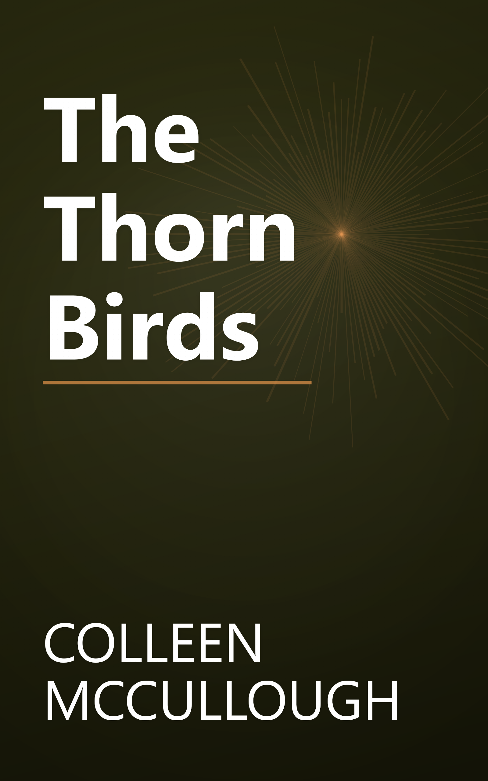The Thorn Birds book cover