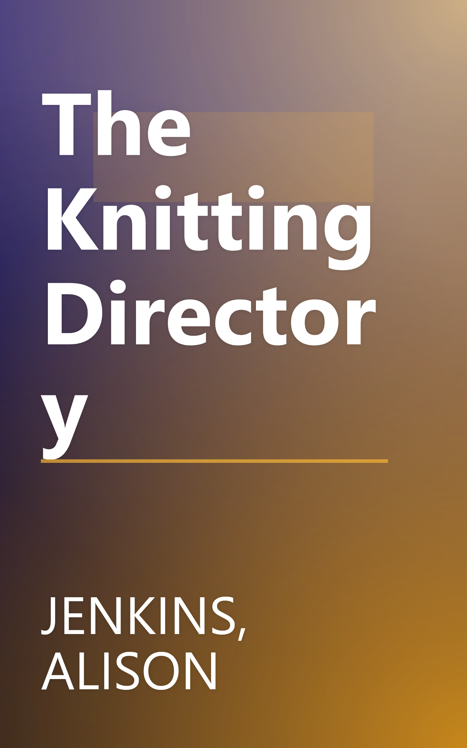 The Knitting Directory book cover
