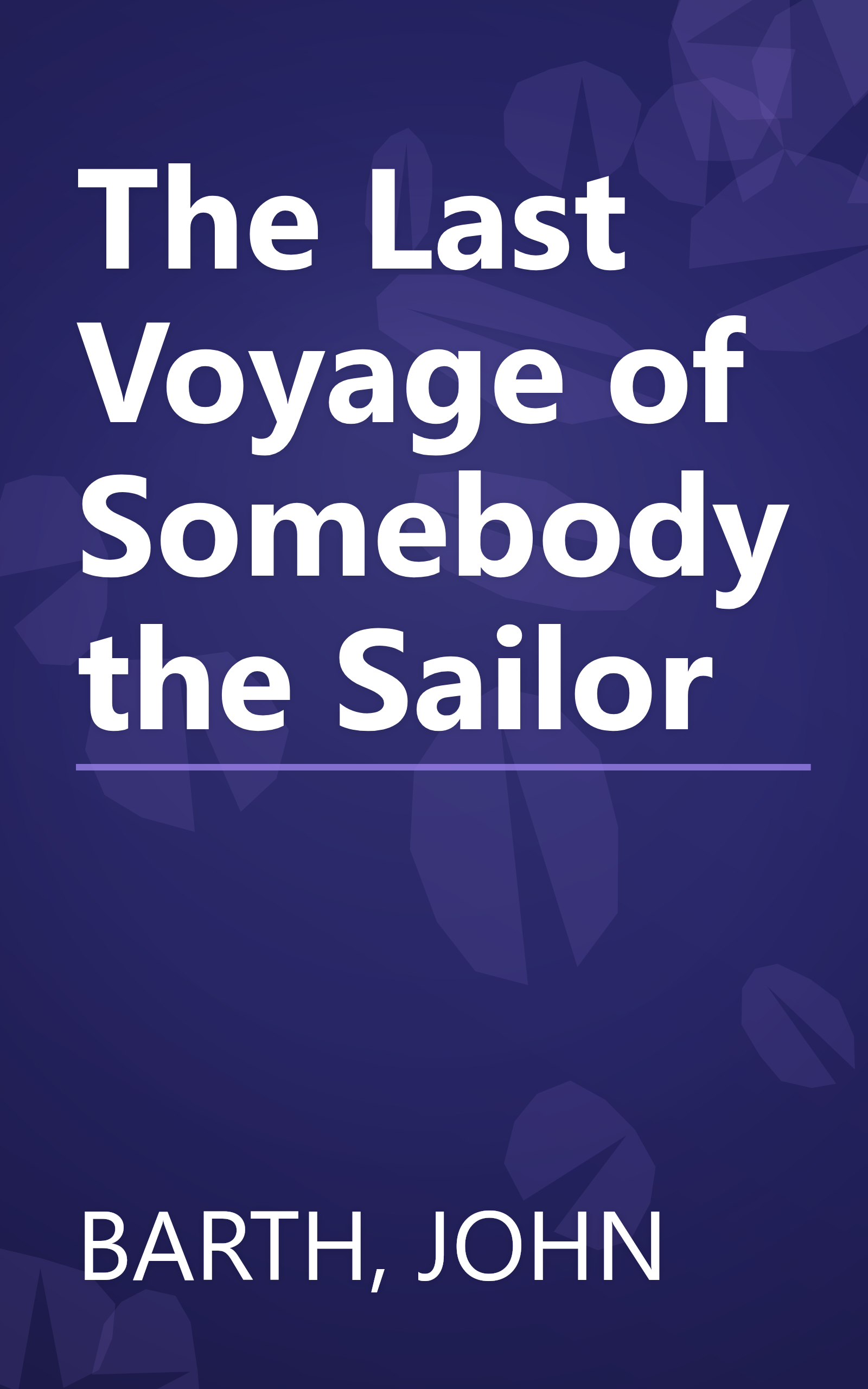 The Last Voyage of Somebody the Sailor book cover