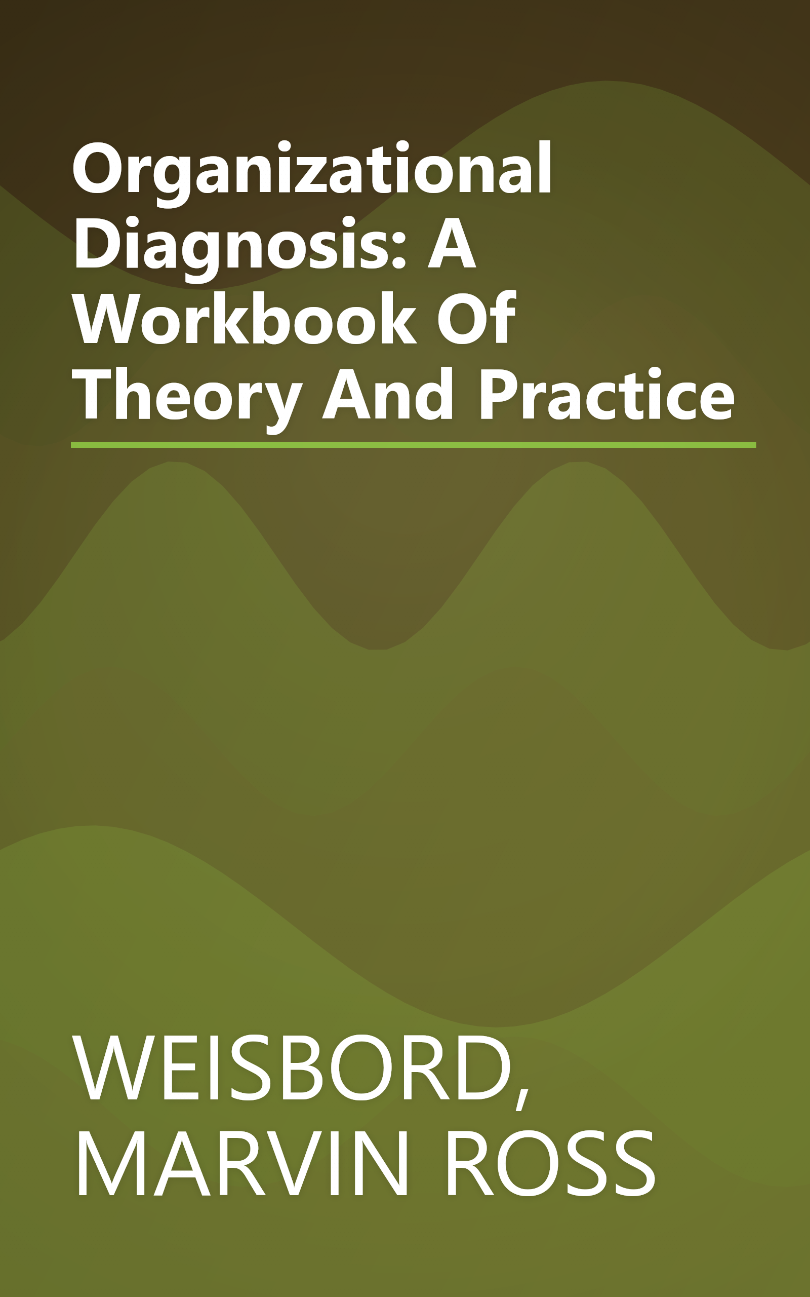 Organizational Diagnosis: A Workbook Of Theory And Practice book cover