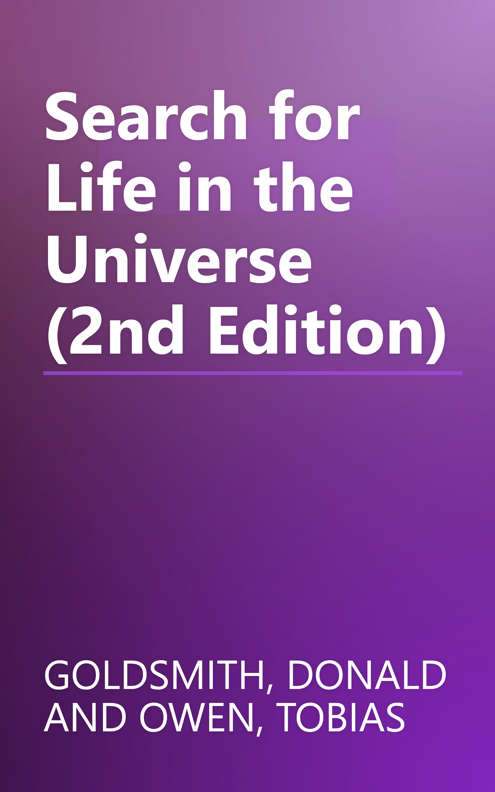 Search for Life in the Universe (2nd Edition) book cover