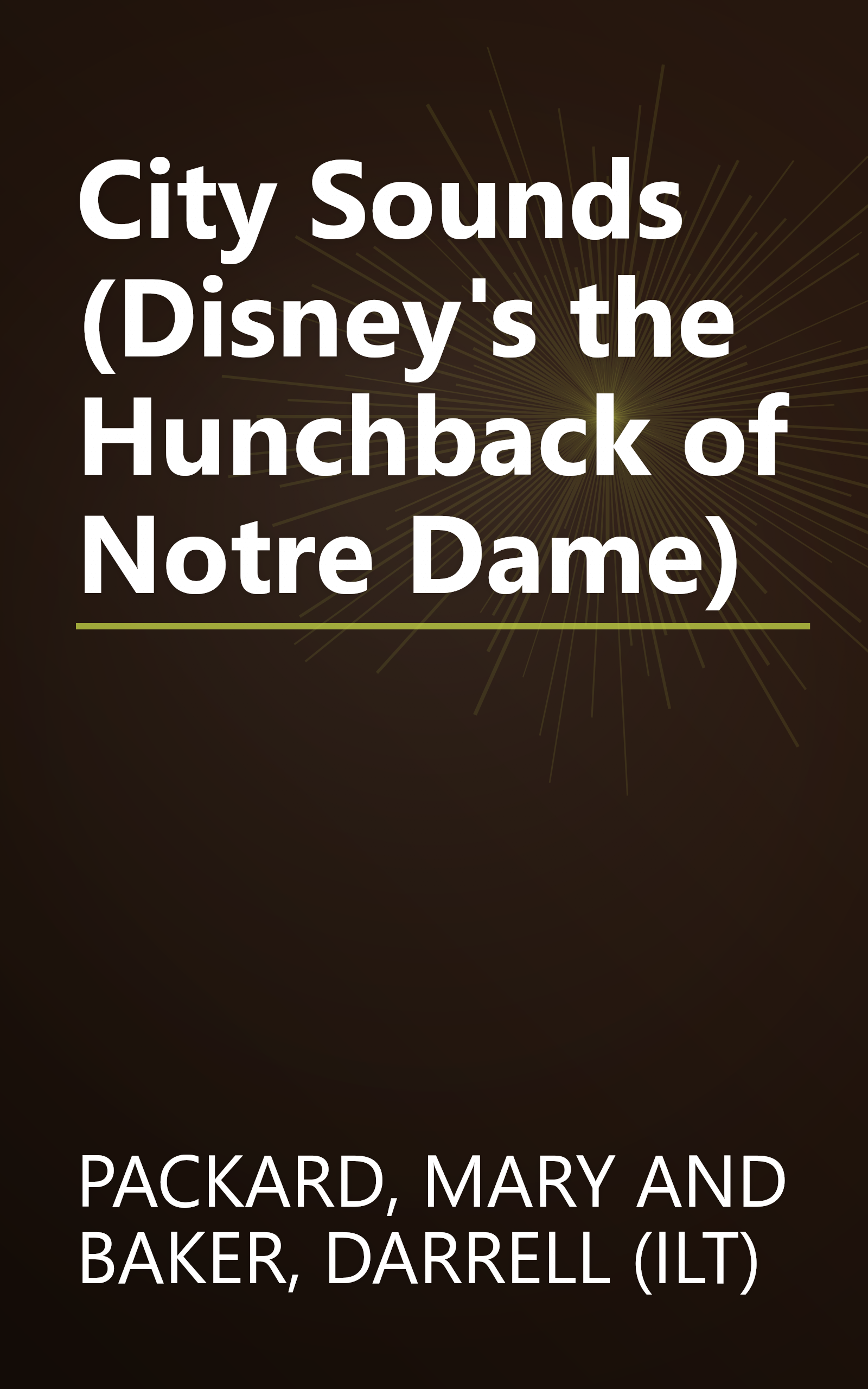 City Sounds (Disney's the Hunchback of Notre Dame) book cover