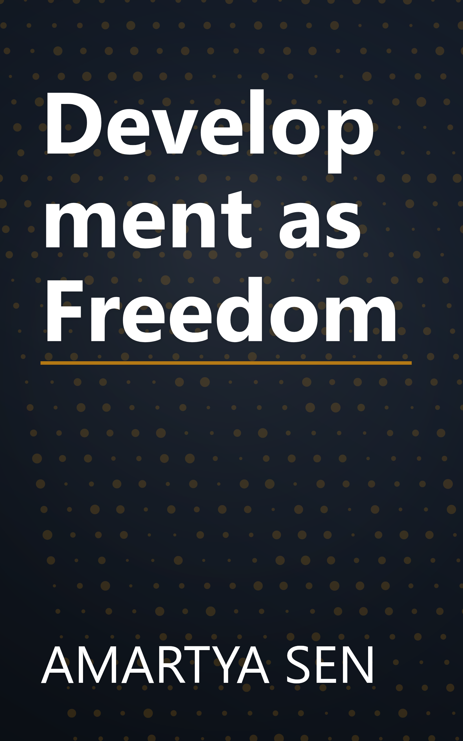 Development as Freedom book cover