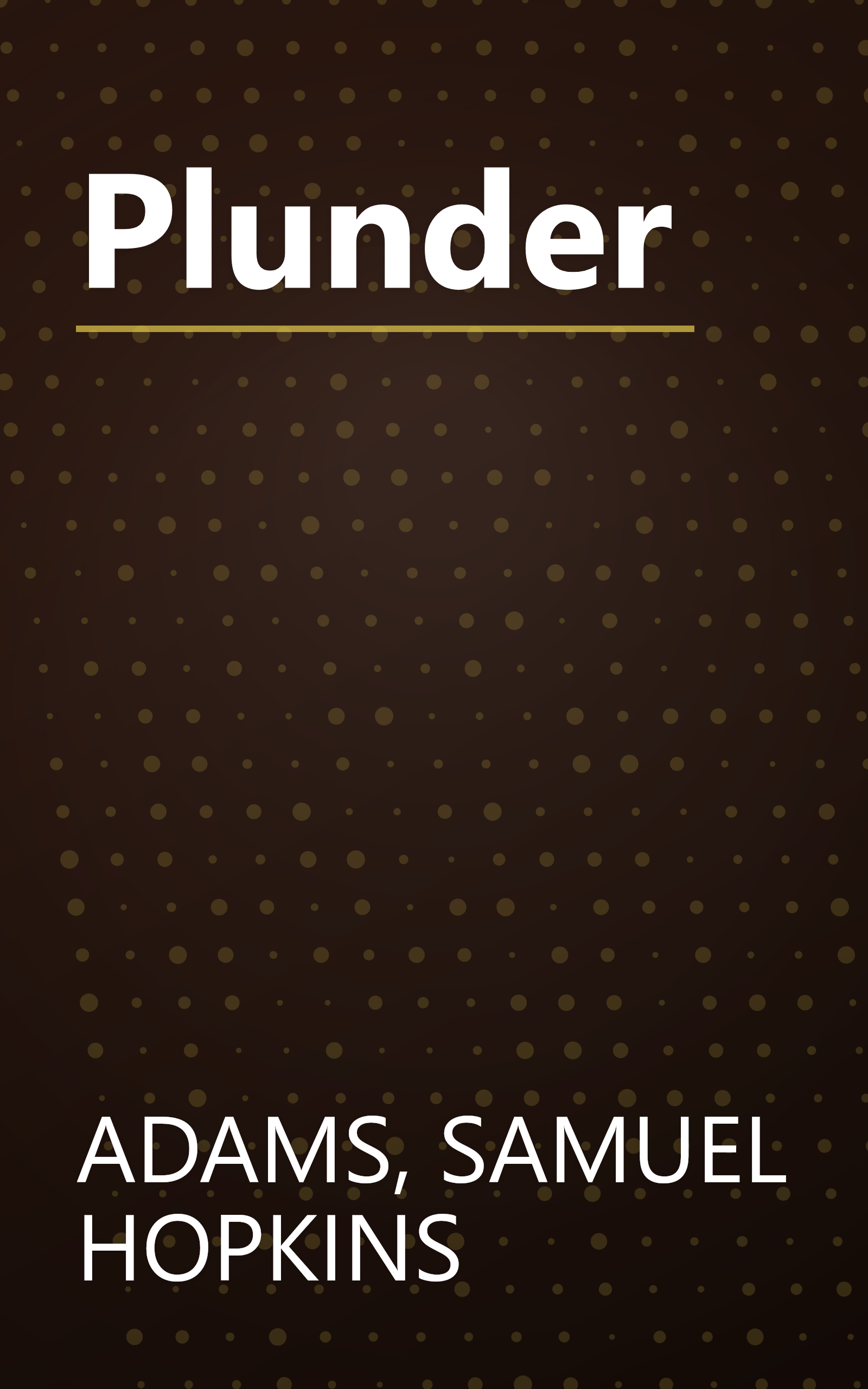 Plunder book cover