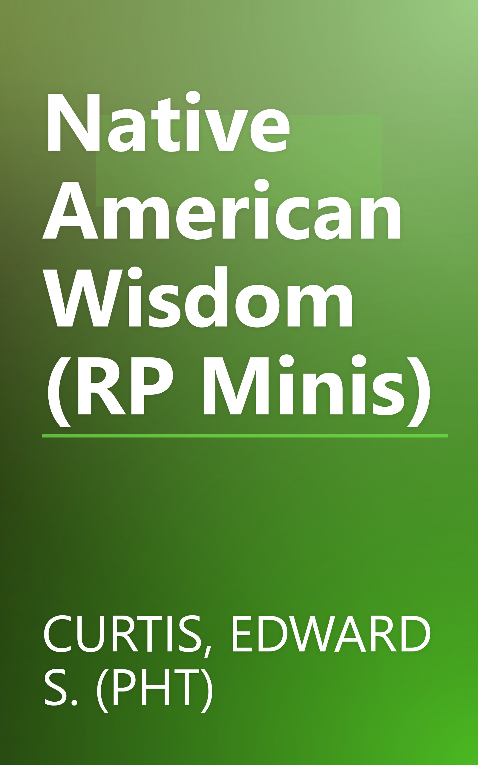 Native American Wisdom (RP Minis) book cover