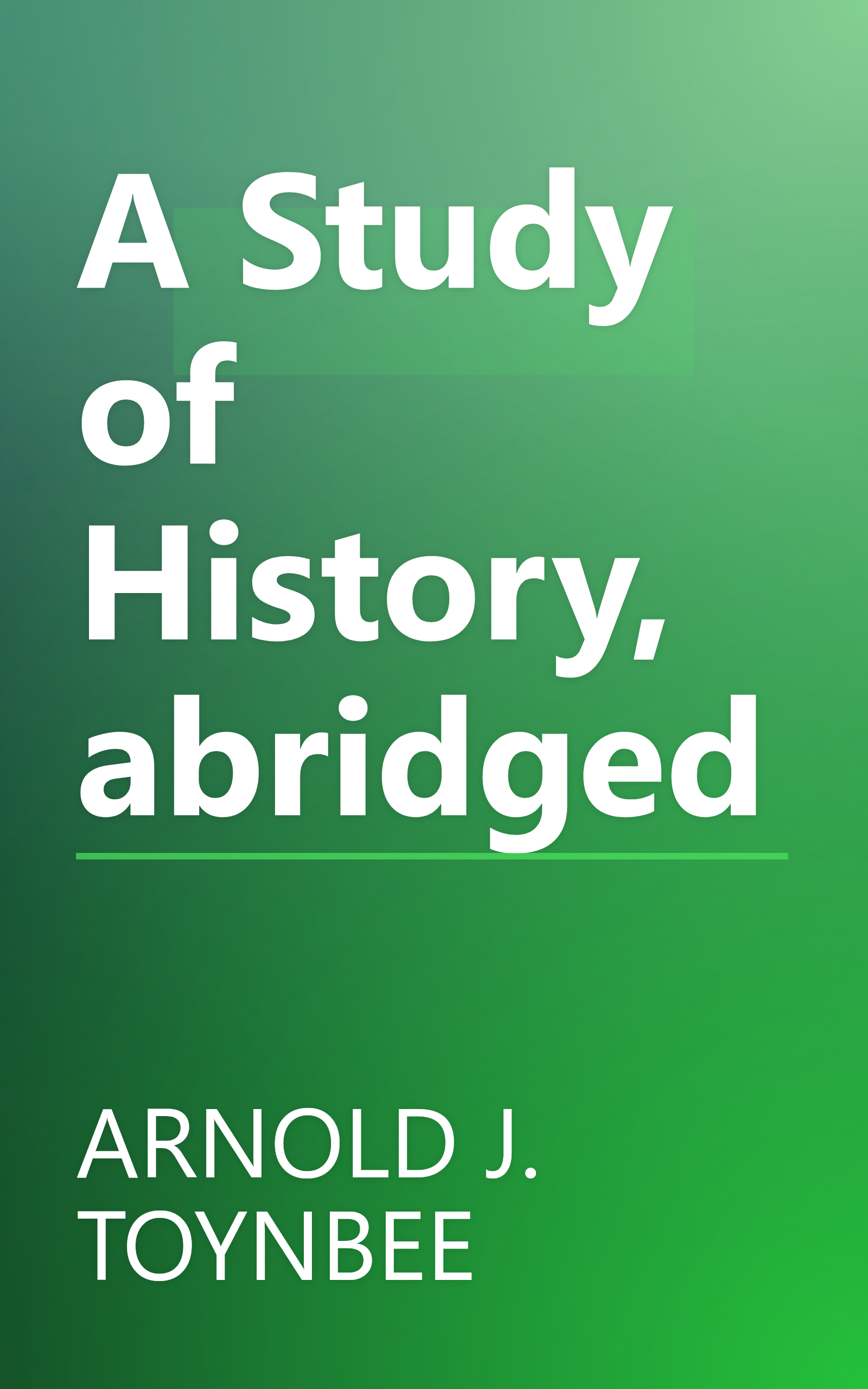 A Study of History, abridged book cover