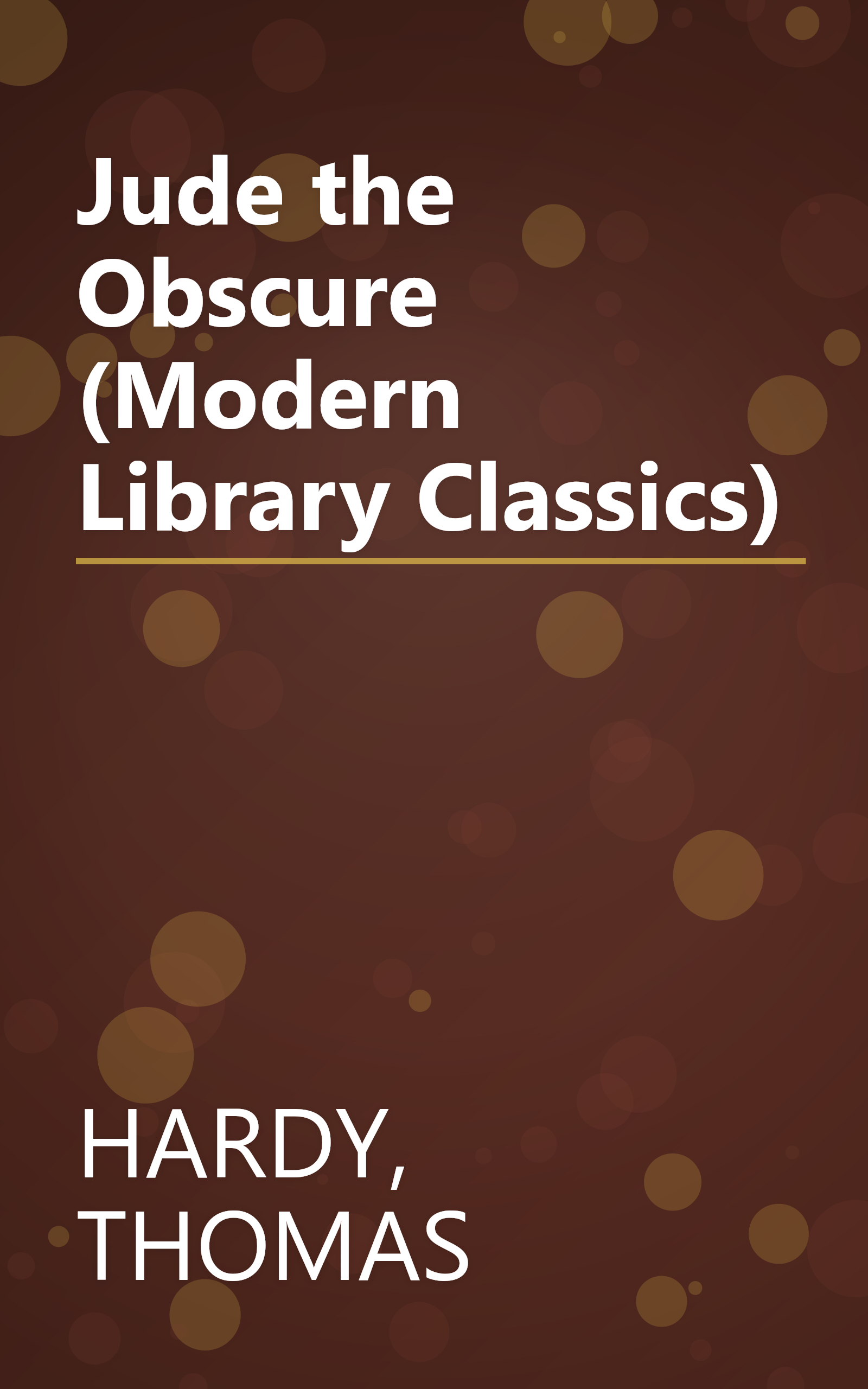 Jude the Obscure (Modern Library Classics) book cover