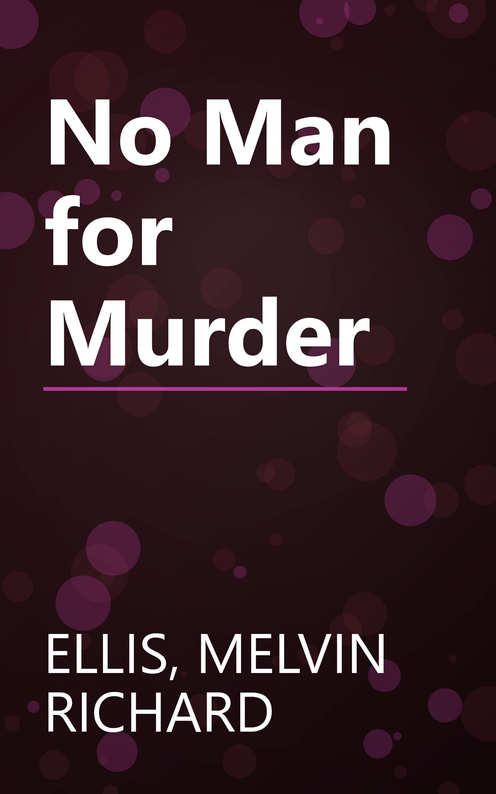 No Man for Murder book cover