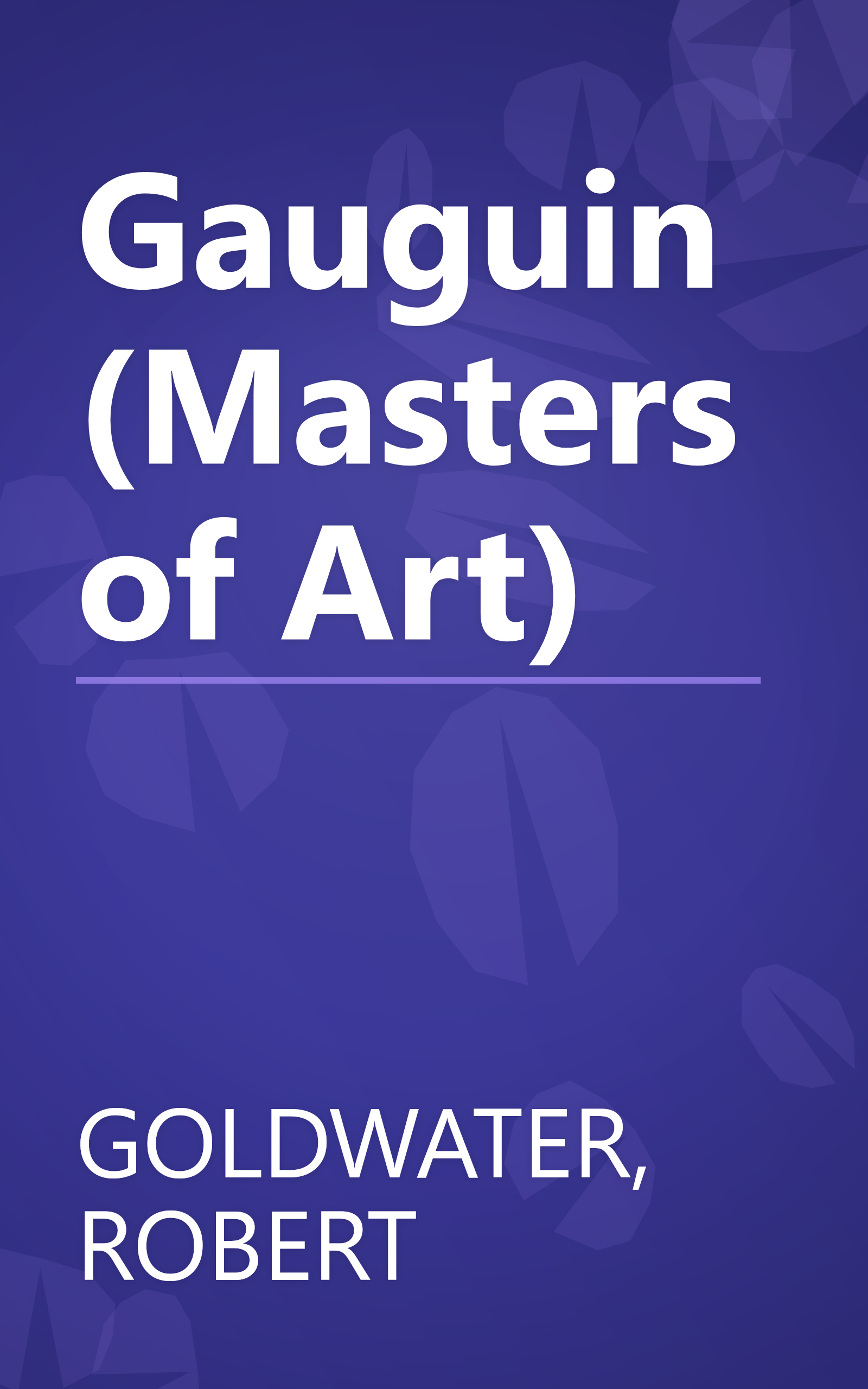 Gauguin (Masters of Art) book cover