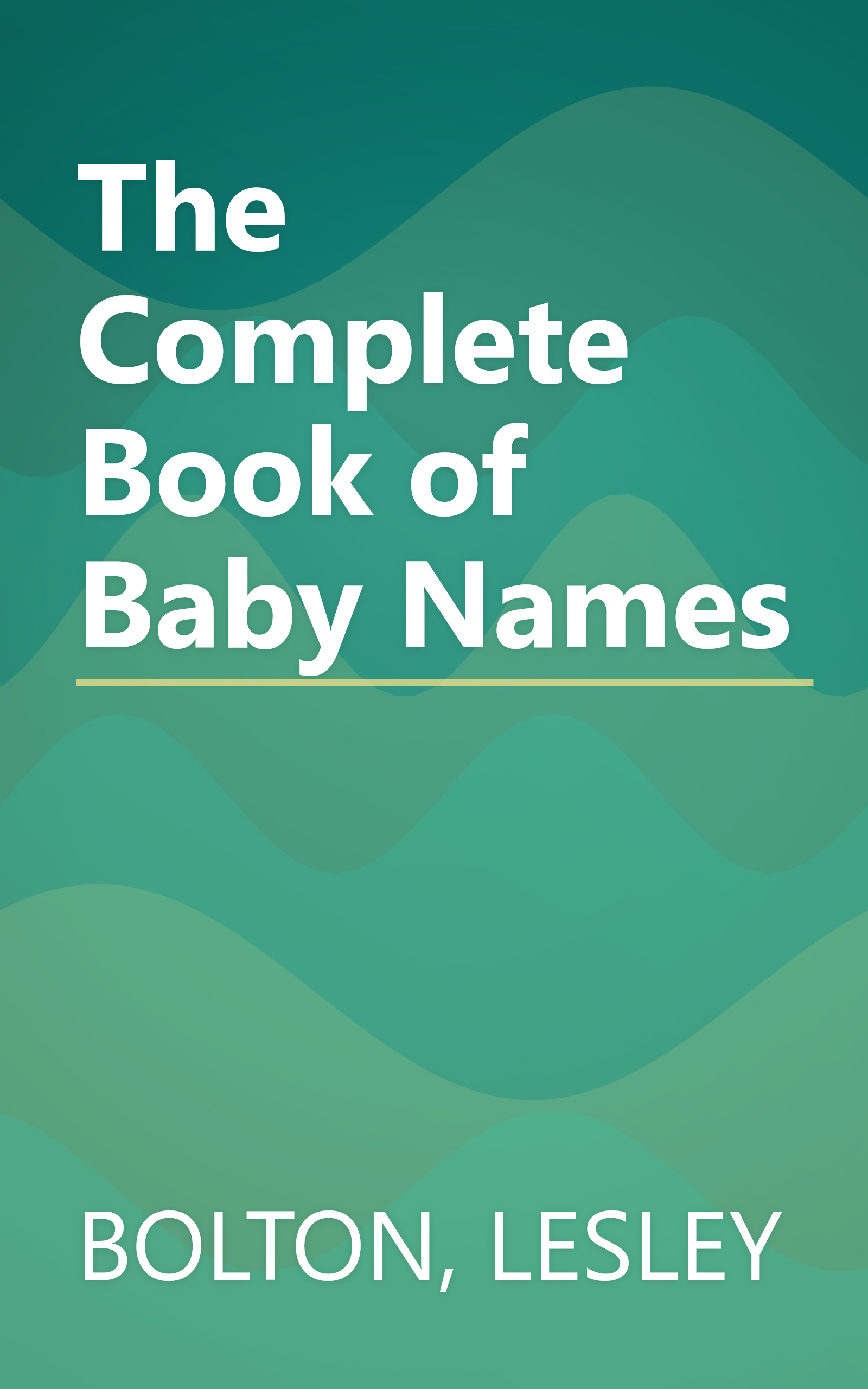 The Complete Book of Baby Names book cover