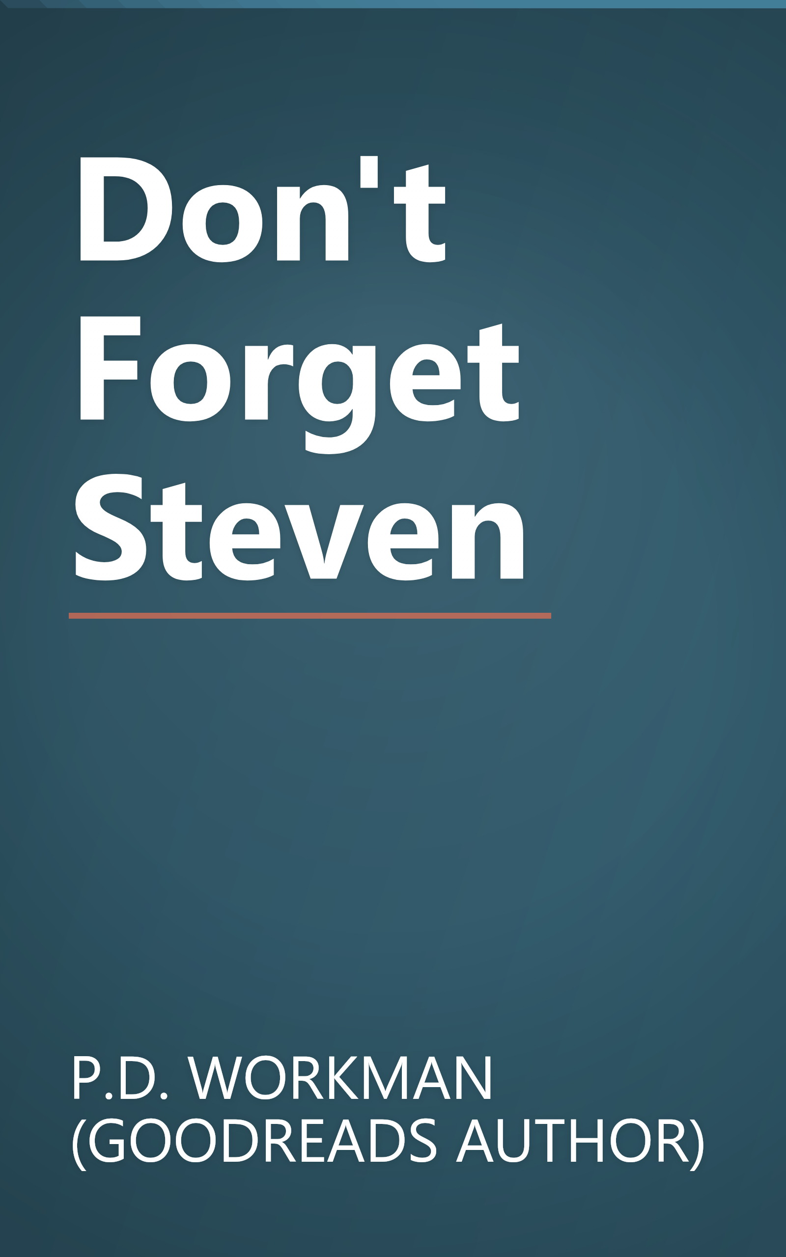 Don't Forget Steven book cover