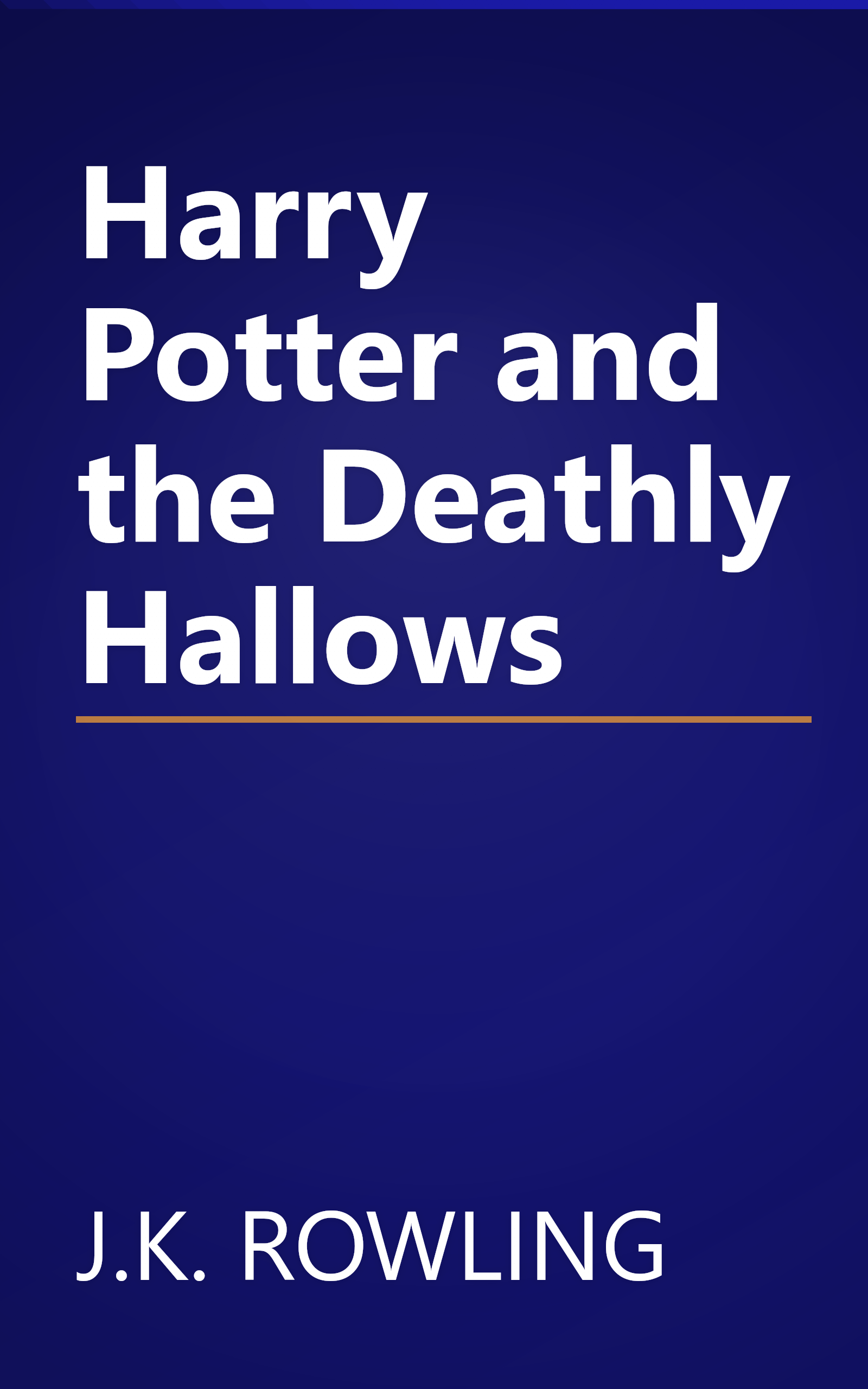 Harry Potter and the Deathly Hallows book cover