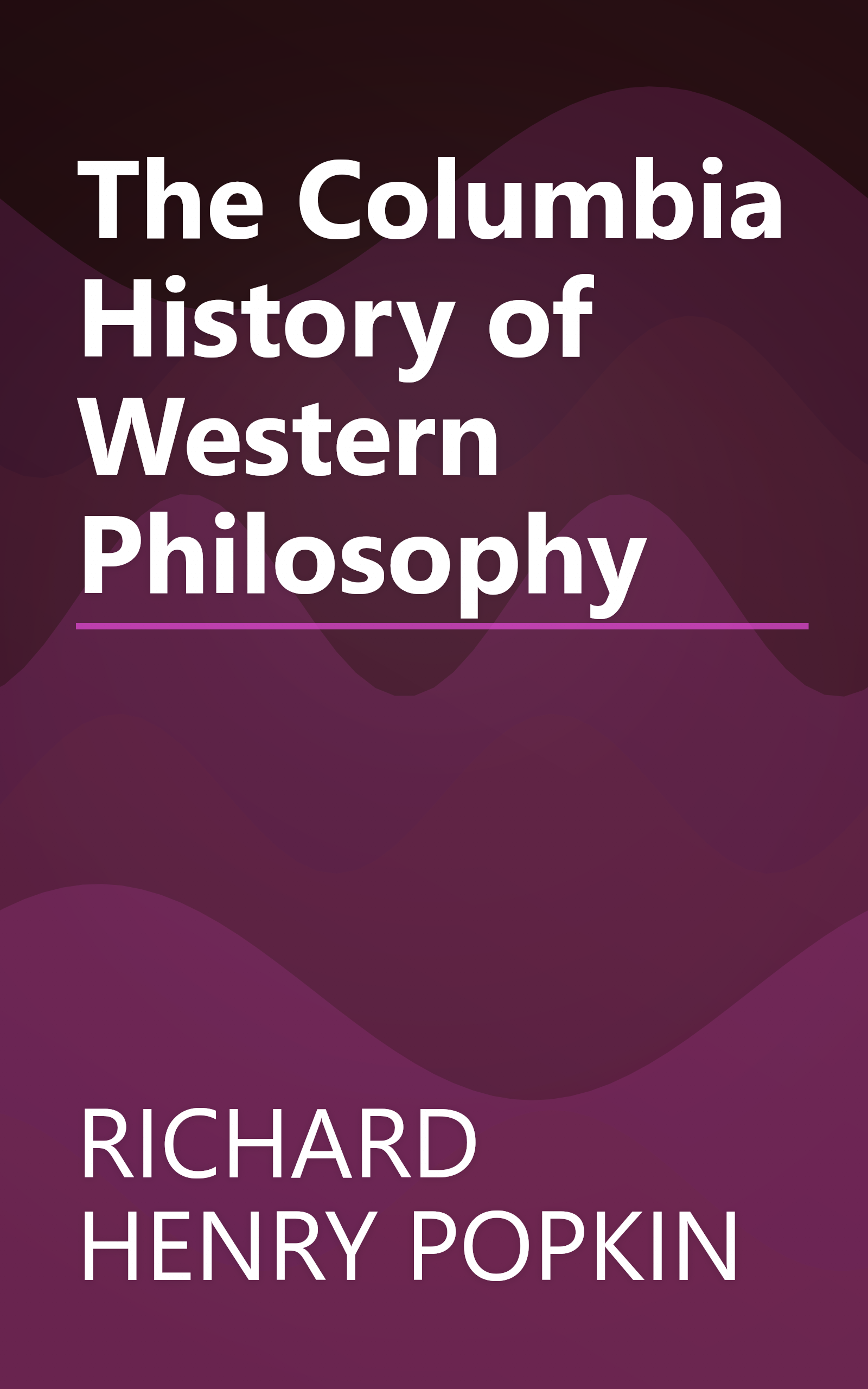 The Columbia History of Western Philosophy book cover