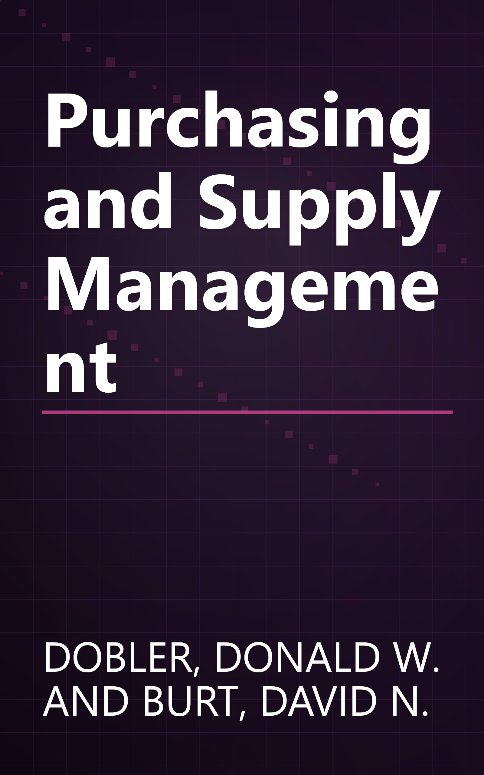 Purchasing and Supply Management book cover