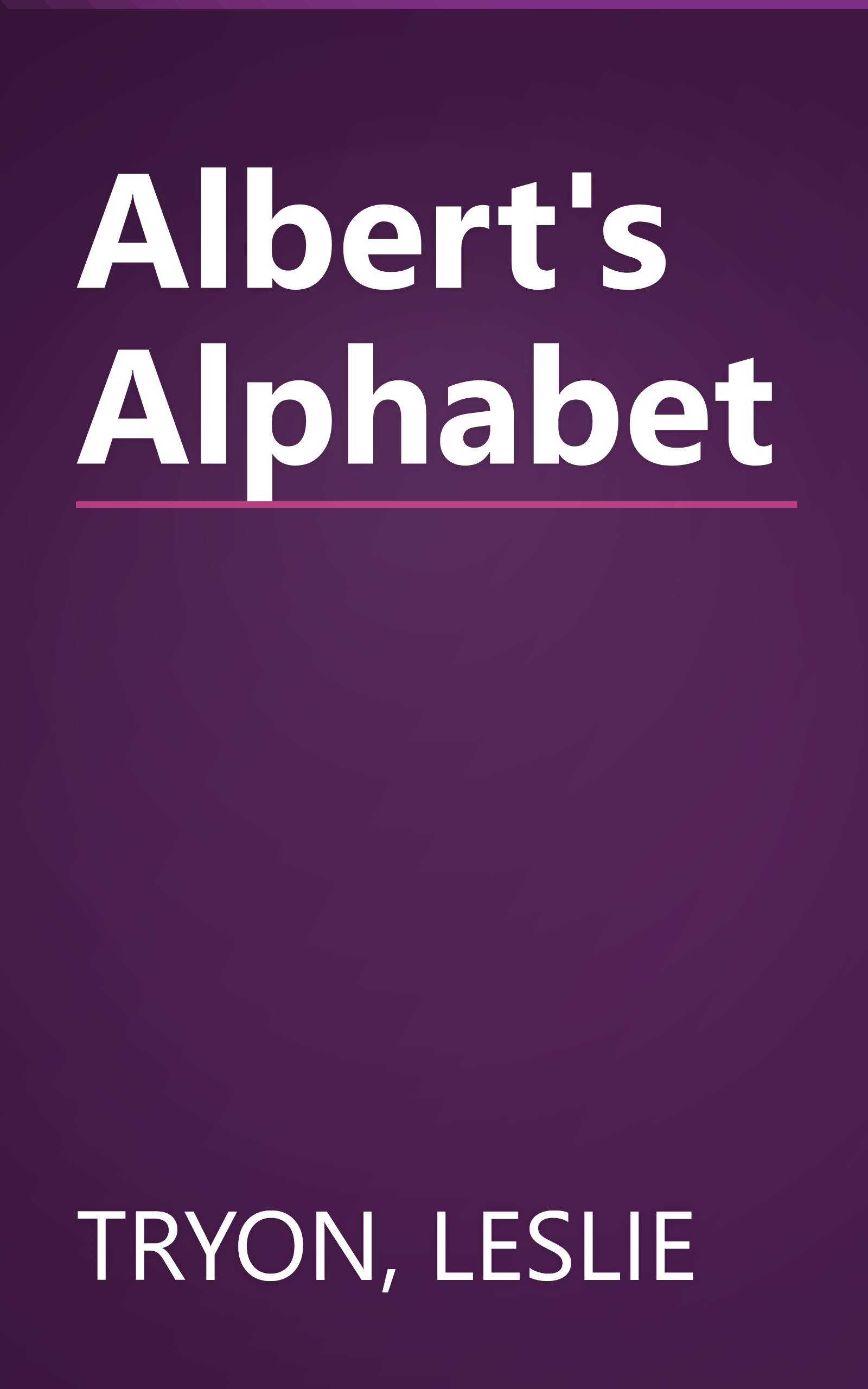 Albert's Alphabet book cover