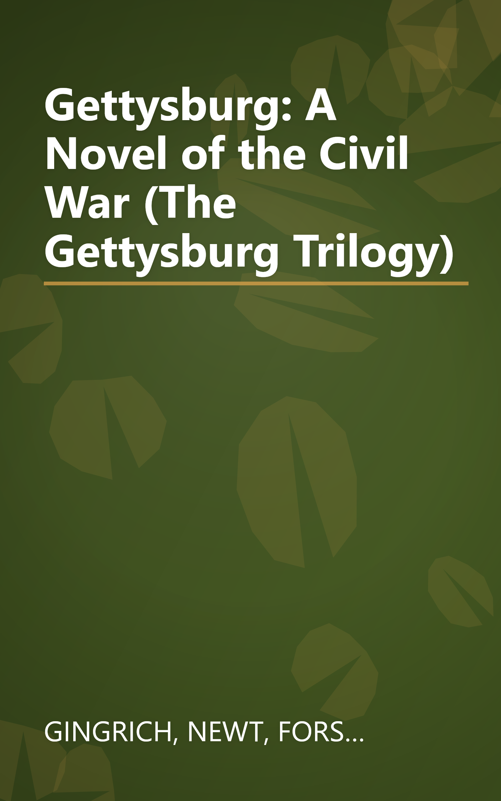 Gettysburg: A Novel of the Civil War (The Gettysburg Trilogy) book cover
