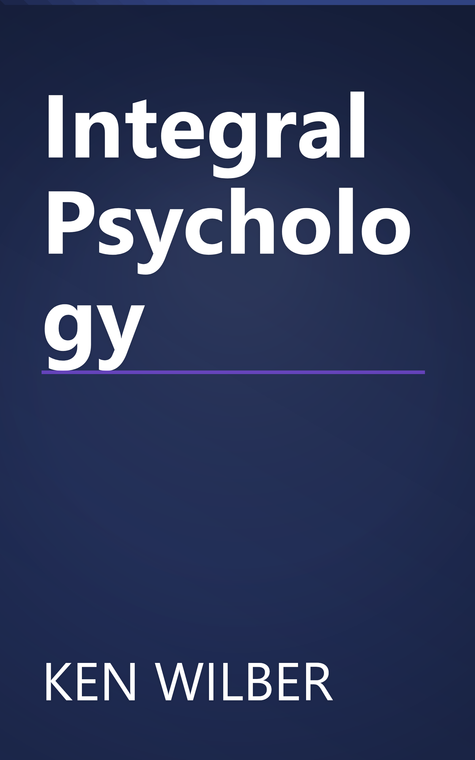 Integral Psychology book cover