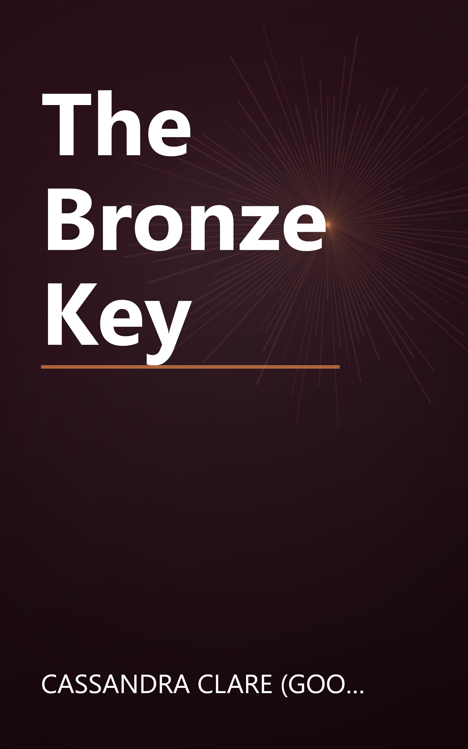 The Bronze Key book cover