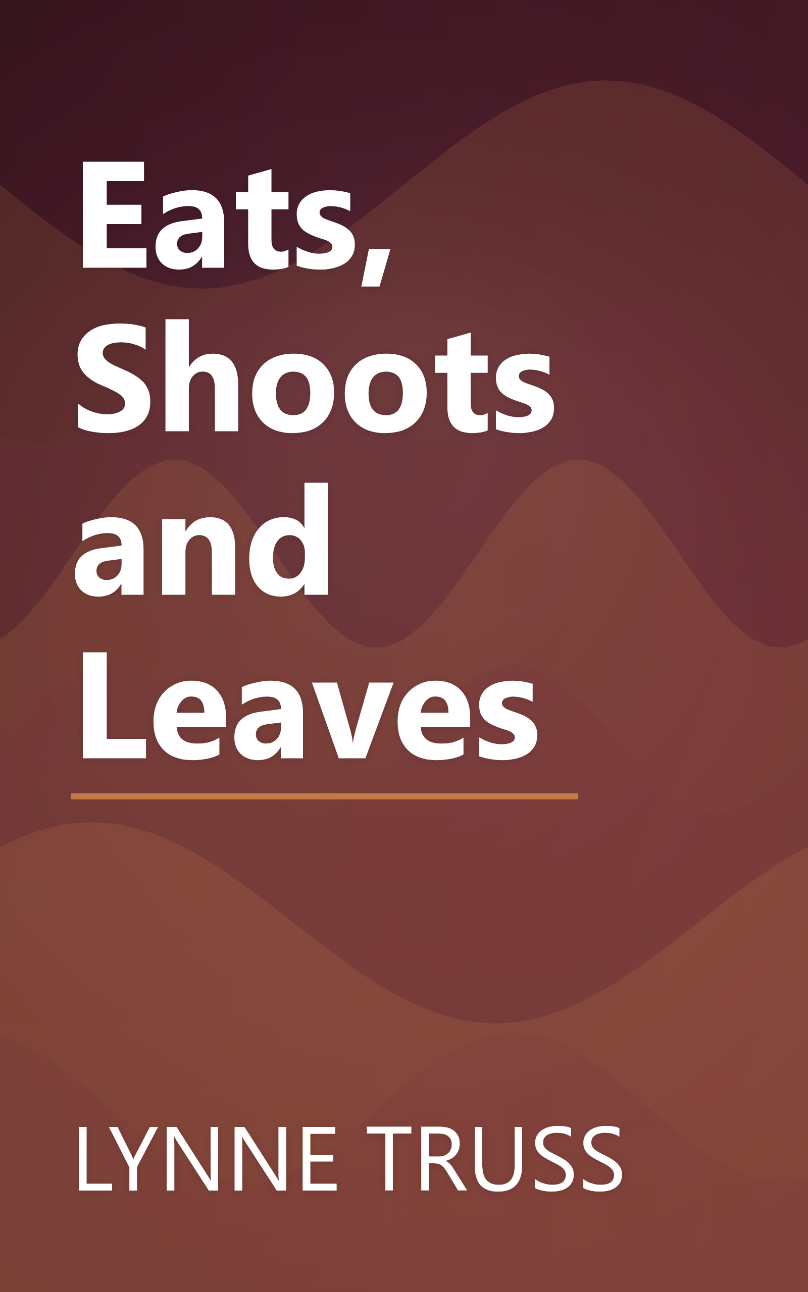 Eats, Shoots and Leaves book cover