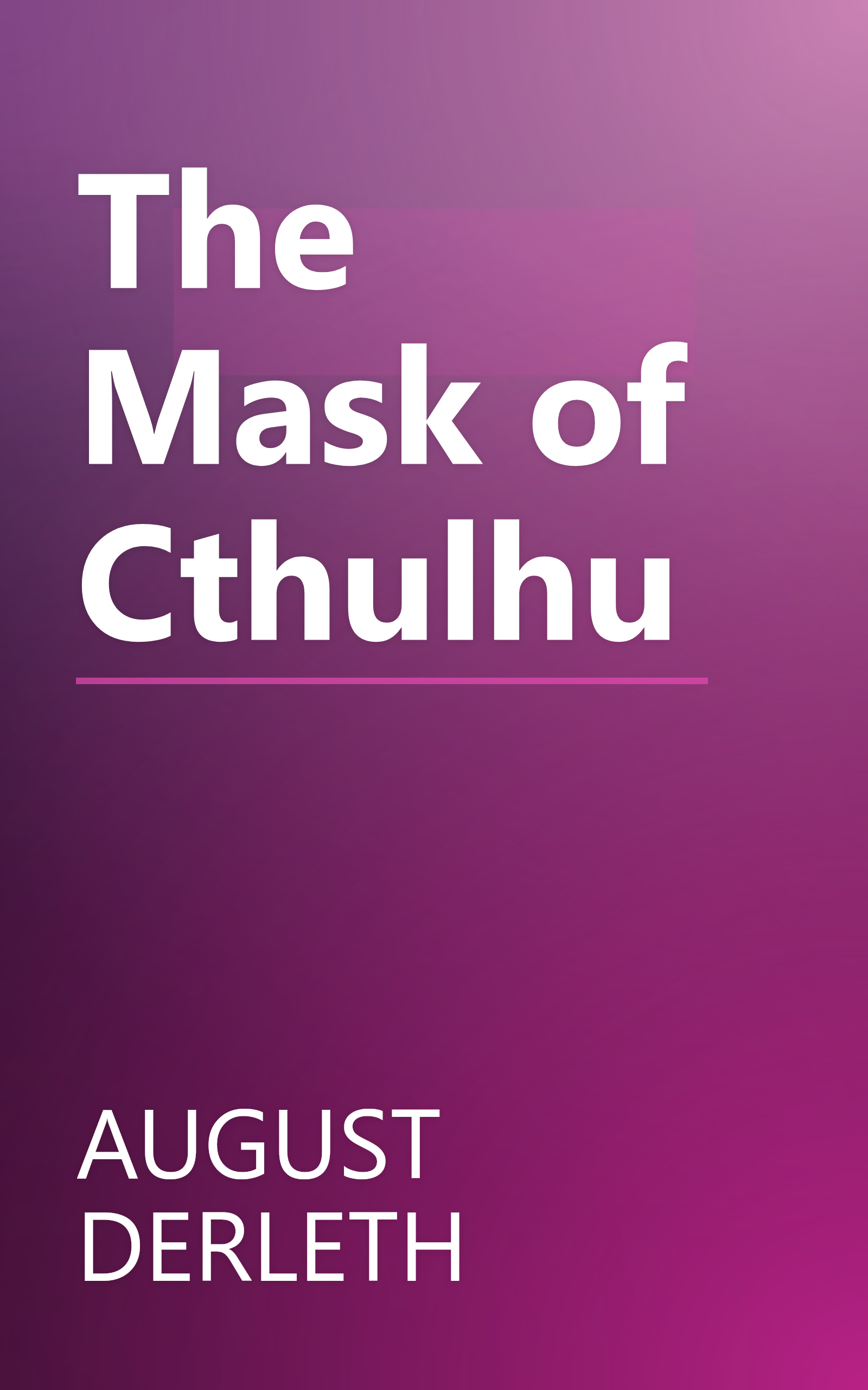 The Mask of Cthulhu book cover