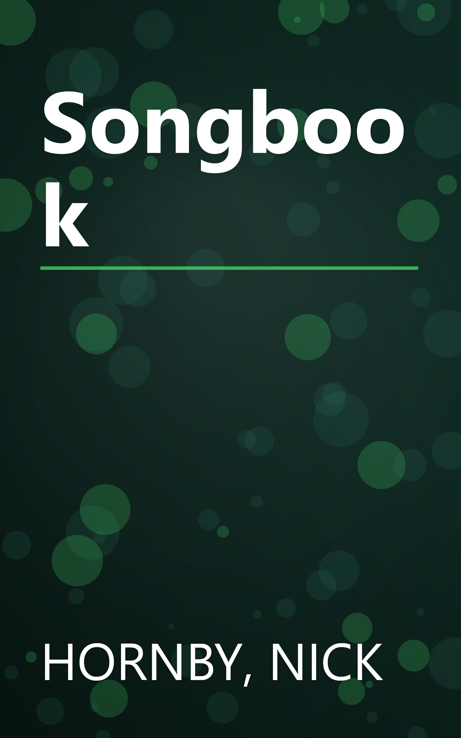 Songbook book cover