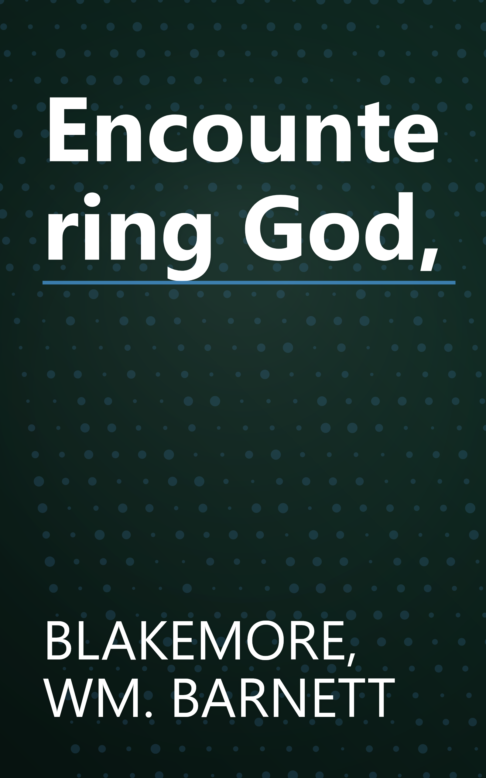 Encountering God, book cover