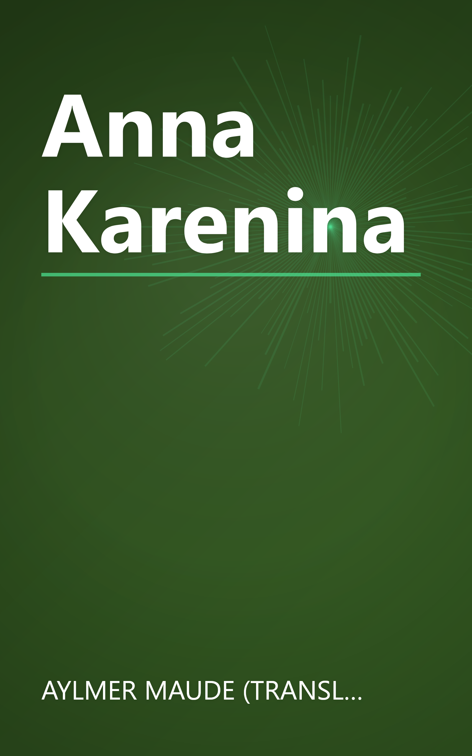 Anna Karenina book cover