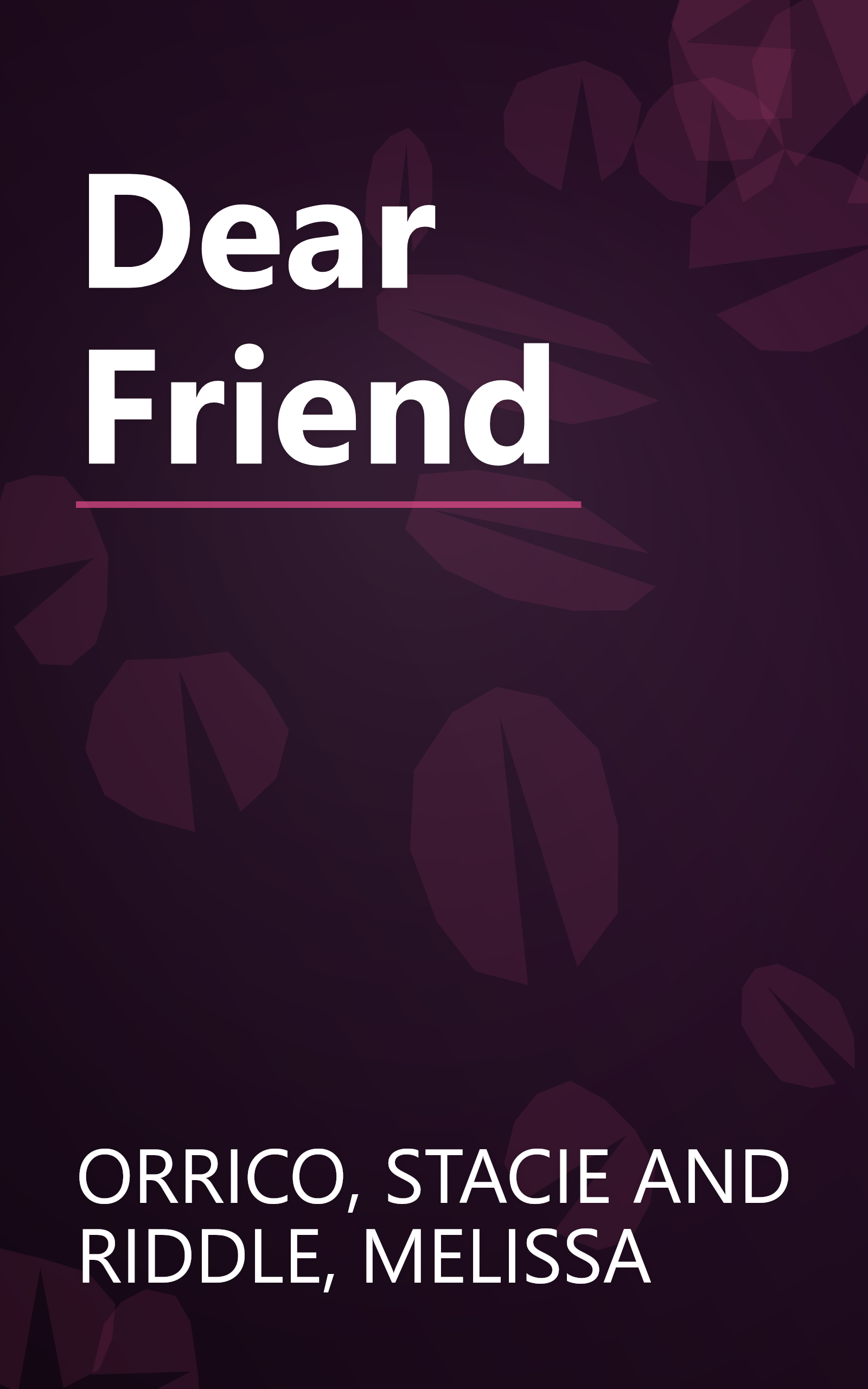Dear Friend book cover